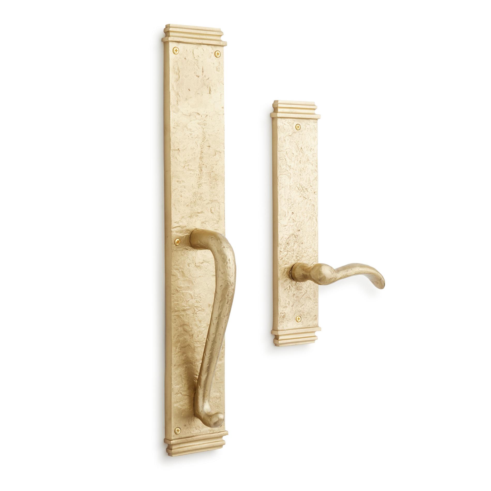 Griggs Solid Brass Entrance Door Set with Lever Handle - Dummy ...
