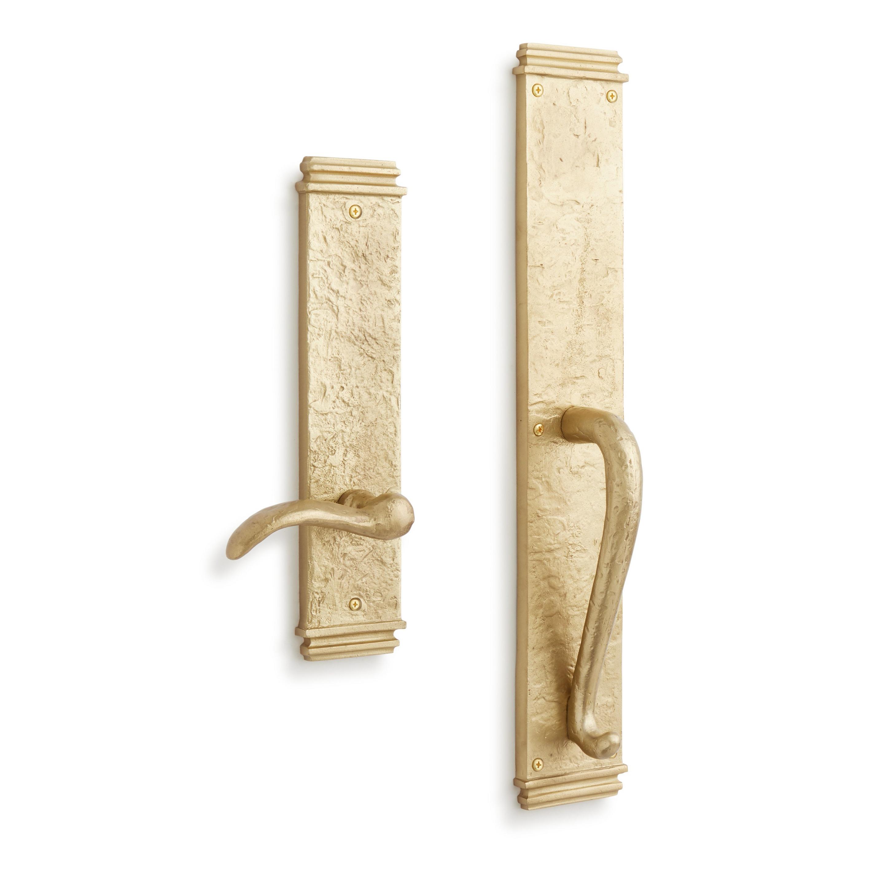 Griggs Solid Brass Entrance Door Set with Lever Handle - Dummy ...