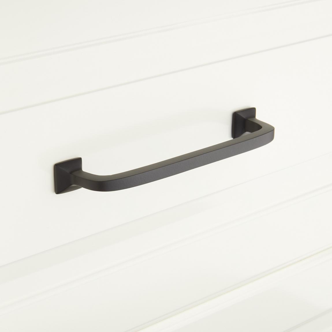 Emmitt Iron Cabinet Pull - Matte Black | Signature Hardware