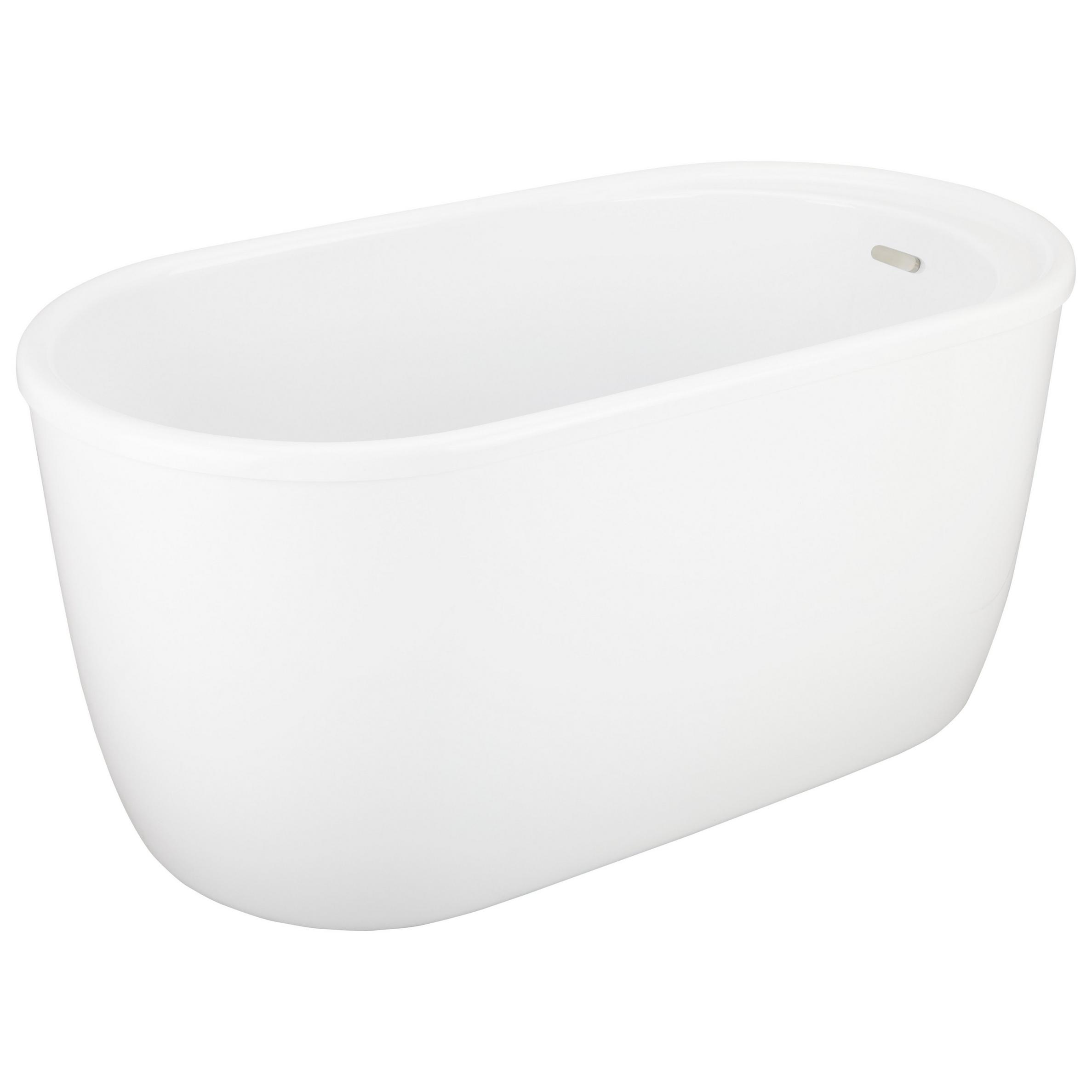 55" Vada Acrylic Soaking Tub with Slotted Overflow | Signature Hardware