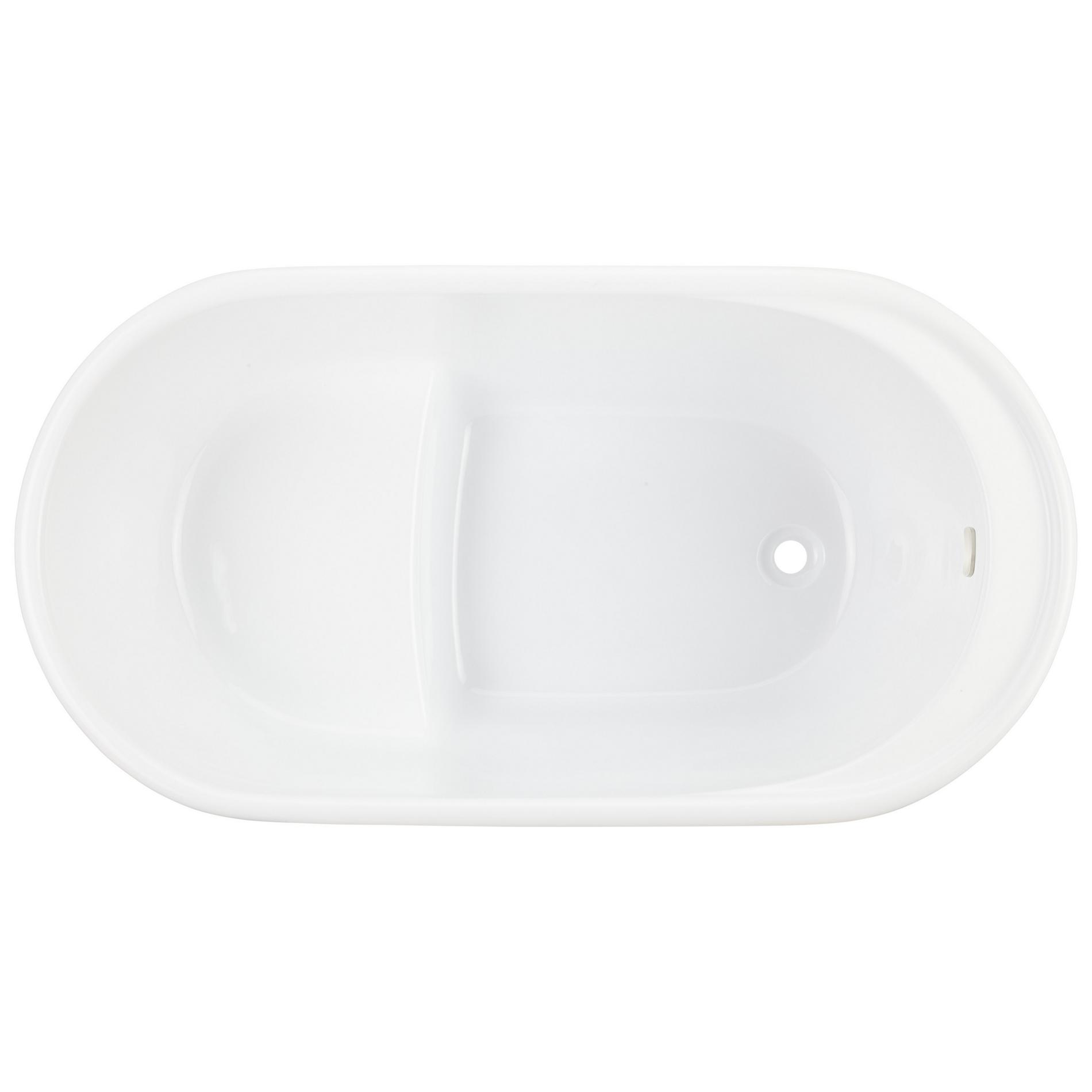 55" Vada Acrylic Soaking Tub with Slotted Overflow | Signature Hardware