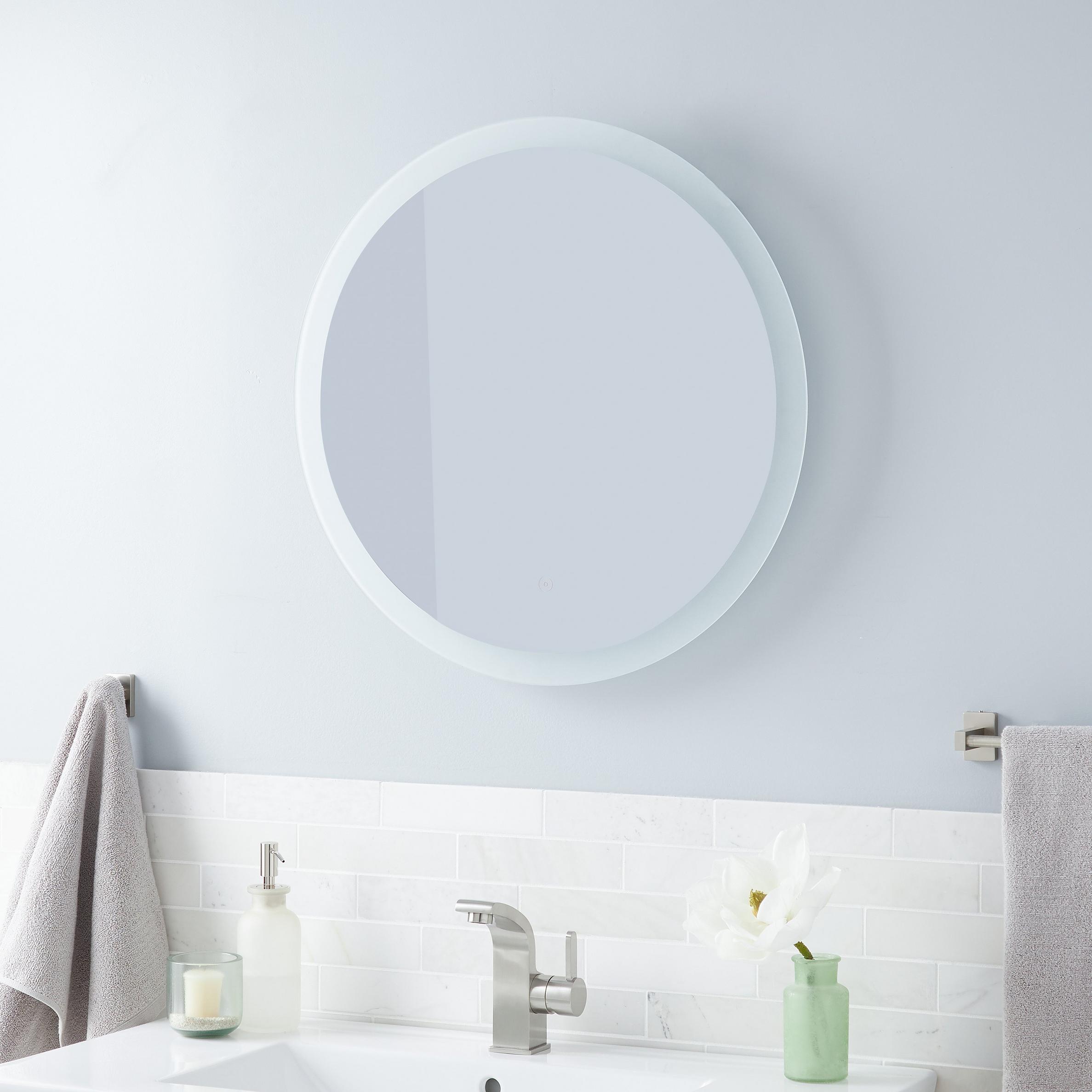 Morse Round Lighted Mirror with Tunable LED | Signature Hardware