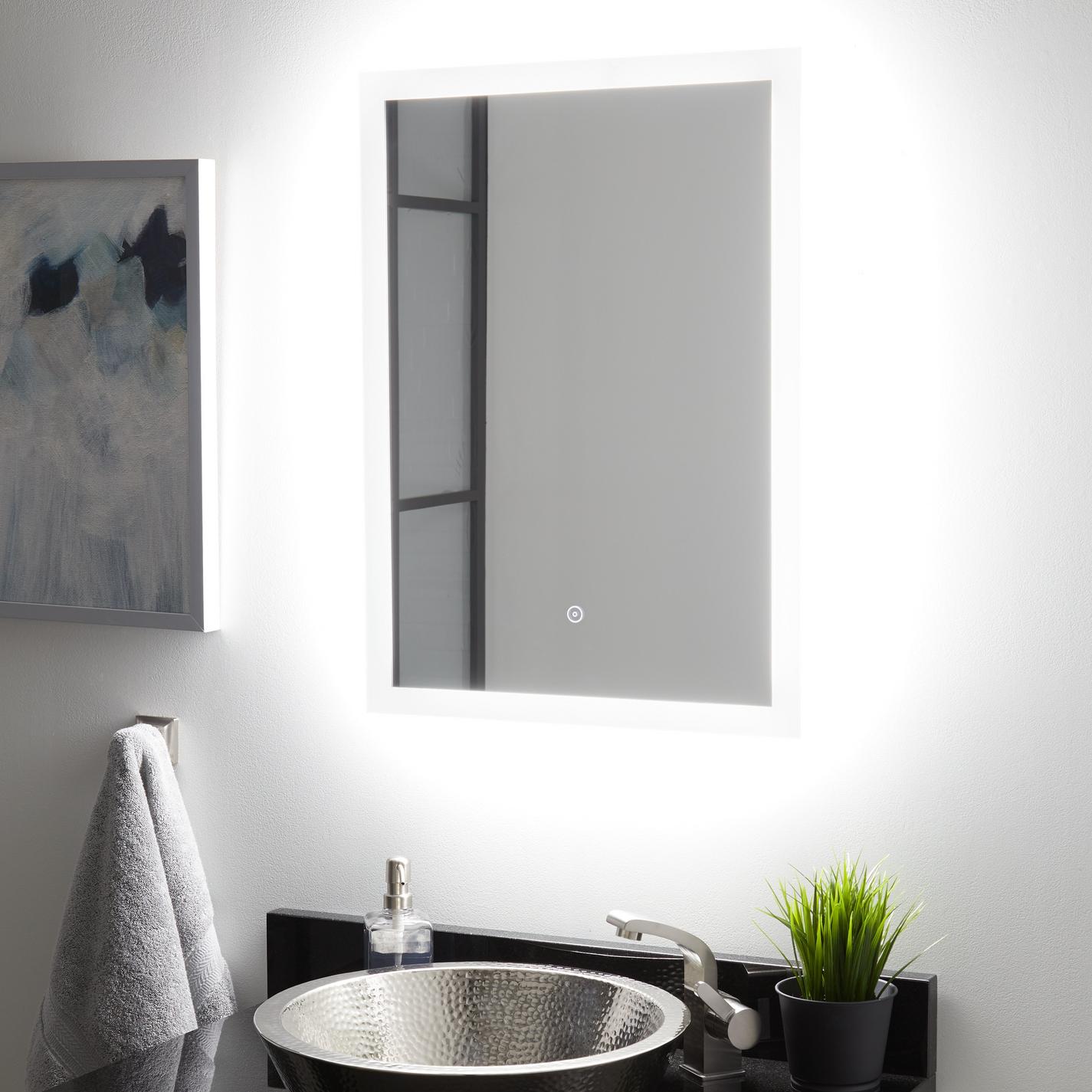 Araica Lighted Mirror with Tunable LED | Signature Hardware