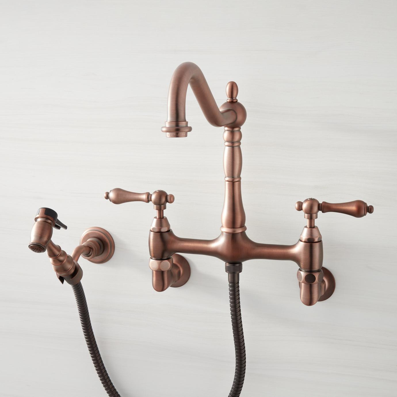 Wall-Mount Kitchen & Bathroom Faucets – Signature Hardware | Signature ...