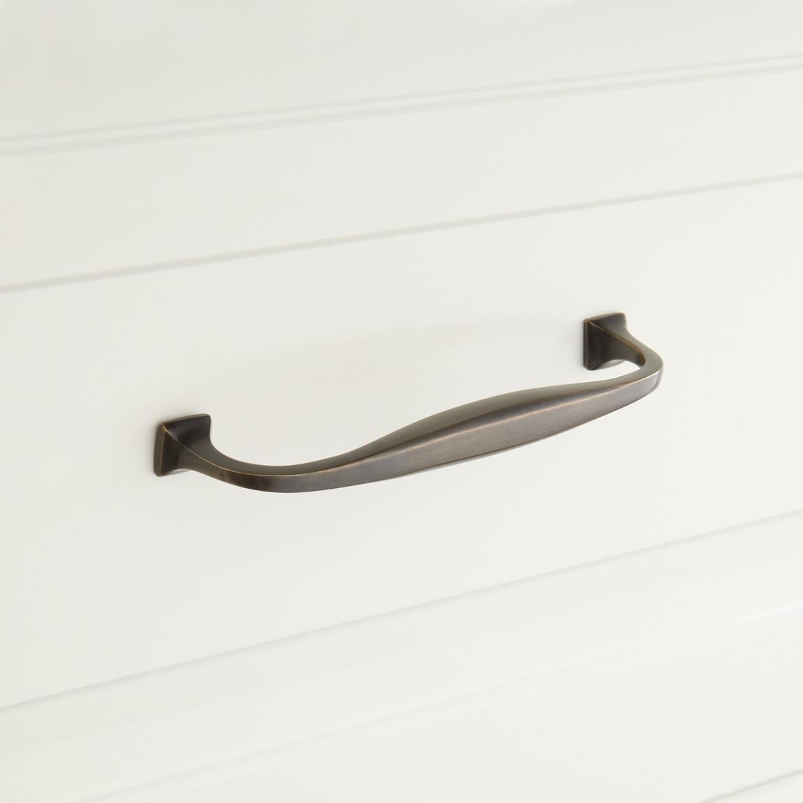 Emmitt Iron Cabinet Pull - Matte Black | Signature Hardware