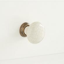 Broward Crackled Ceramic Round Cabinet Knob | Signature Hardware