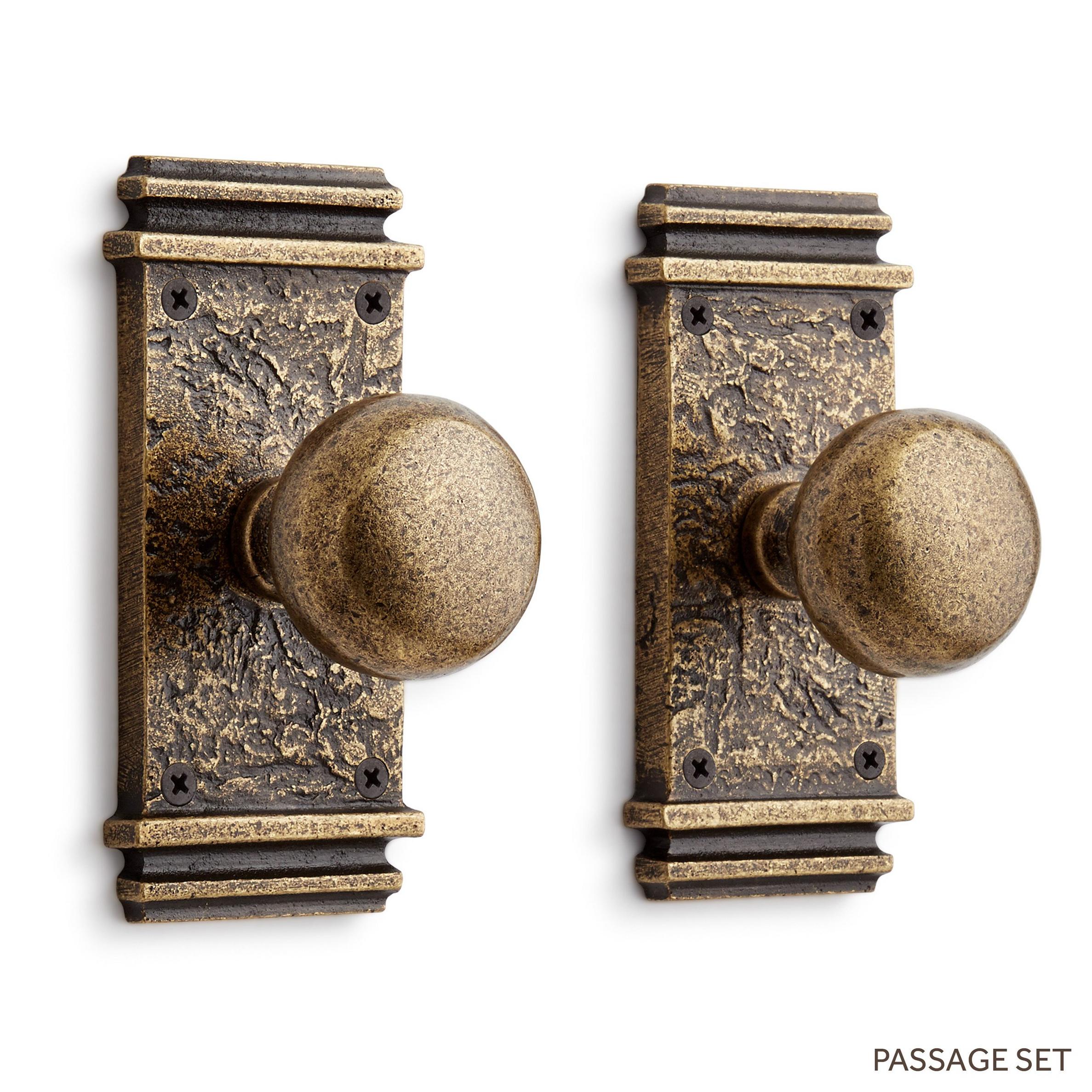 Griggs Solid Bronze Interior Door Set - Knob - Dummy | Signature Hardware
