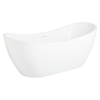 72" Sheba Acrylic Double-Slipper Tub | Signature Hardware