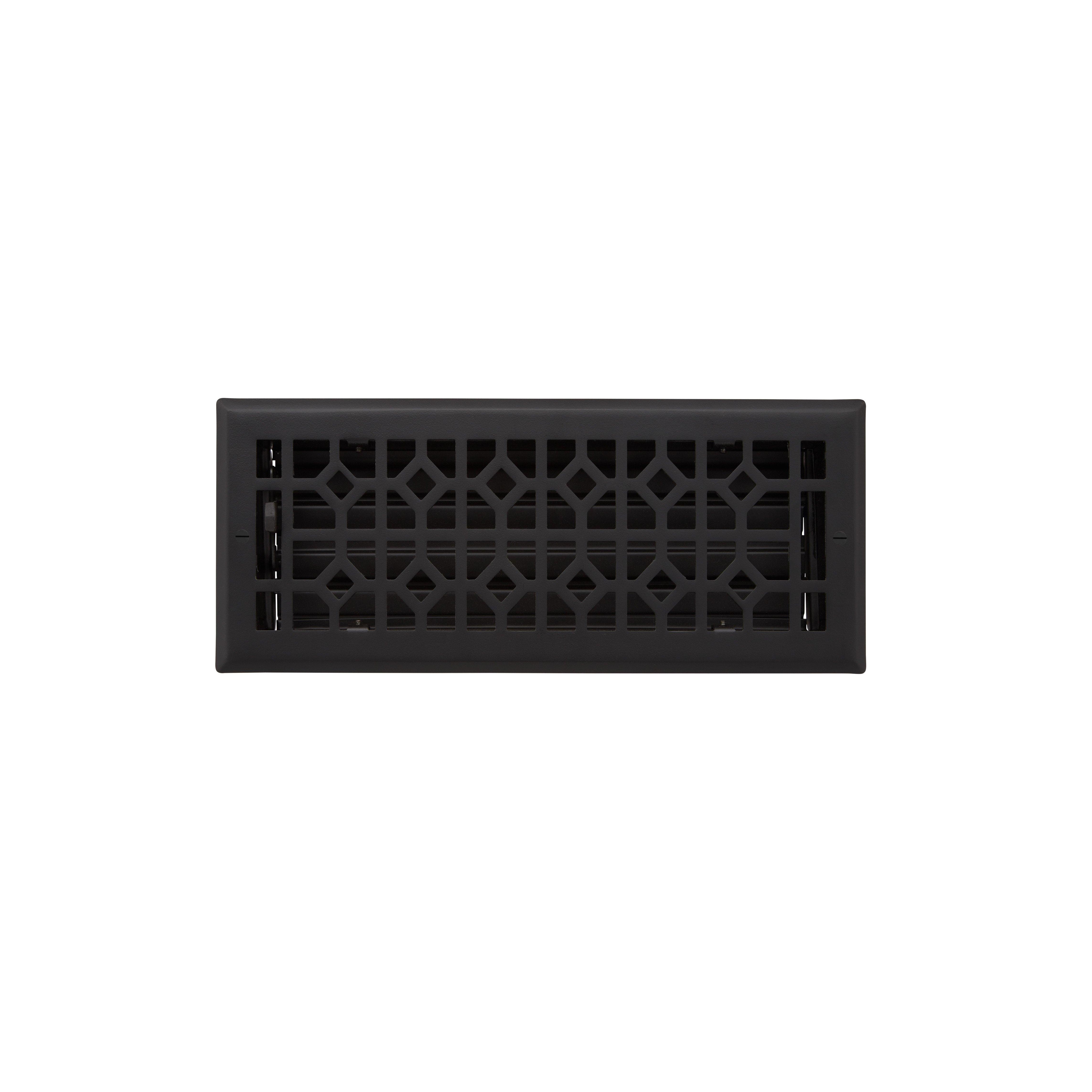 Appert Steel Wall Register - Black - 4" x 12" (5-1/4" x 13-3/8" Overall ...