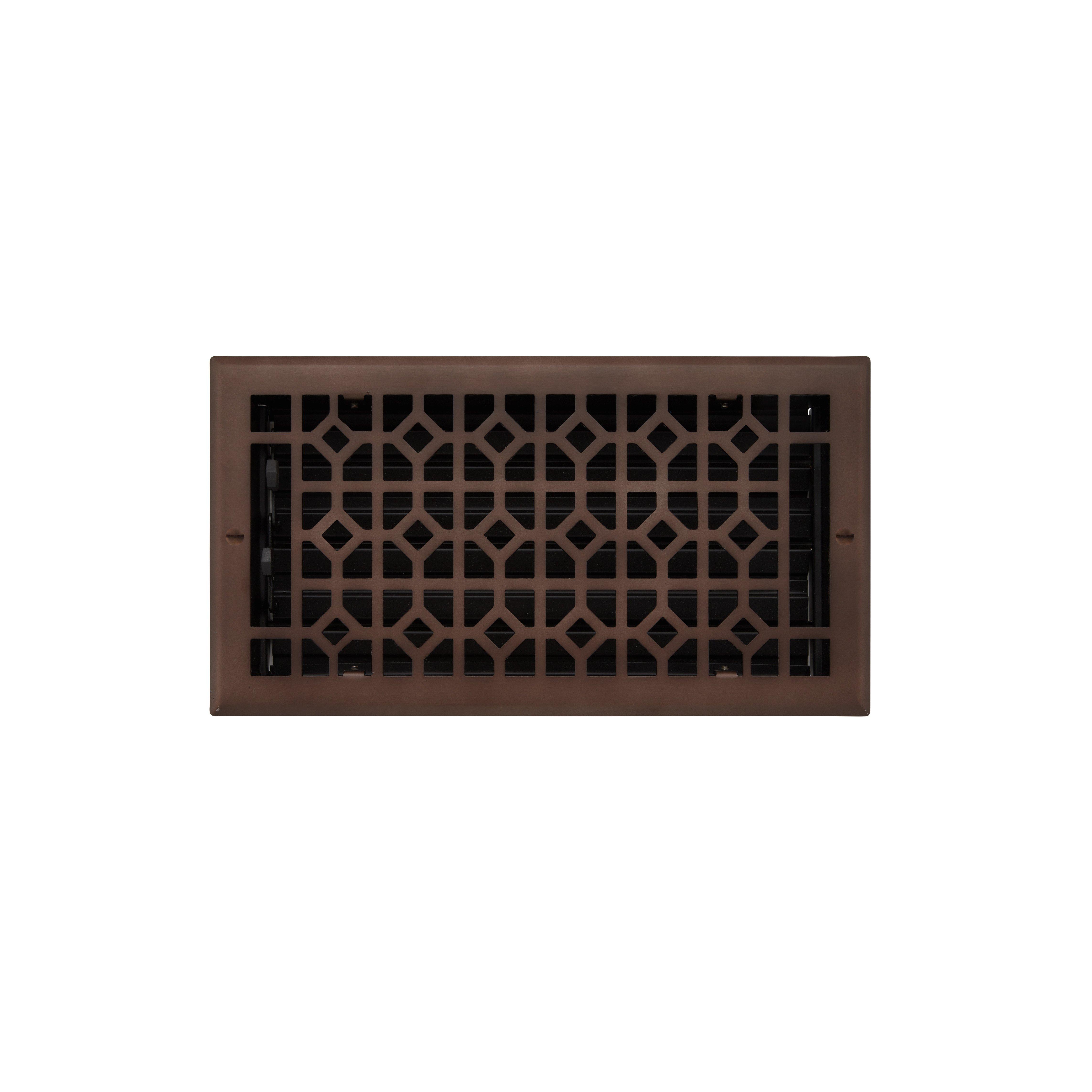 Appert Steel Wall Register - Oil Rubbed Bronze - 6" x 10" (7-1/4" x 11 ...