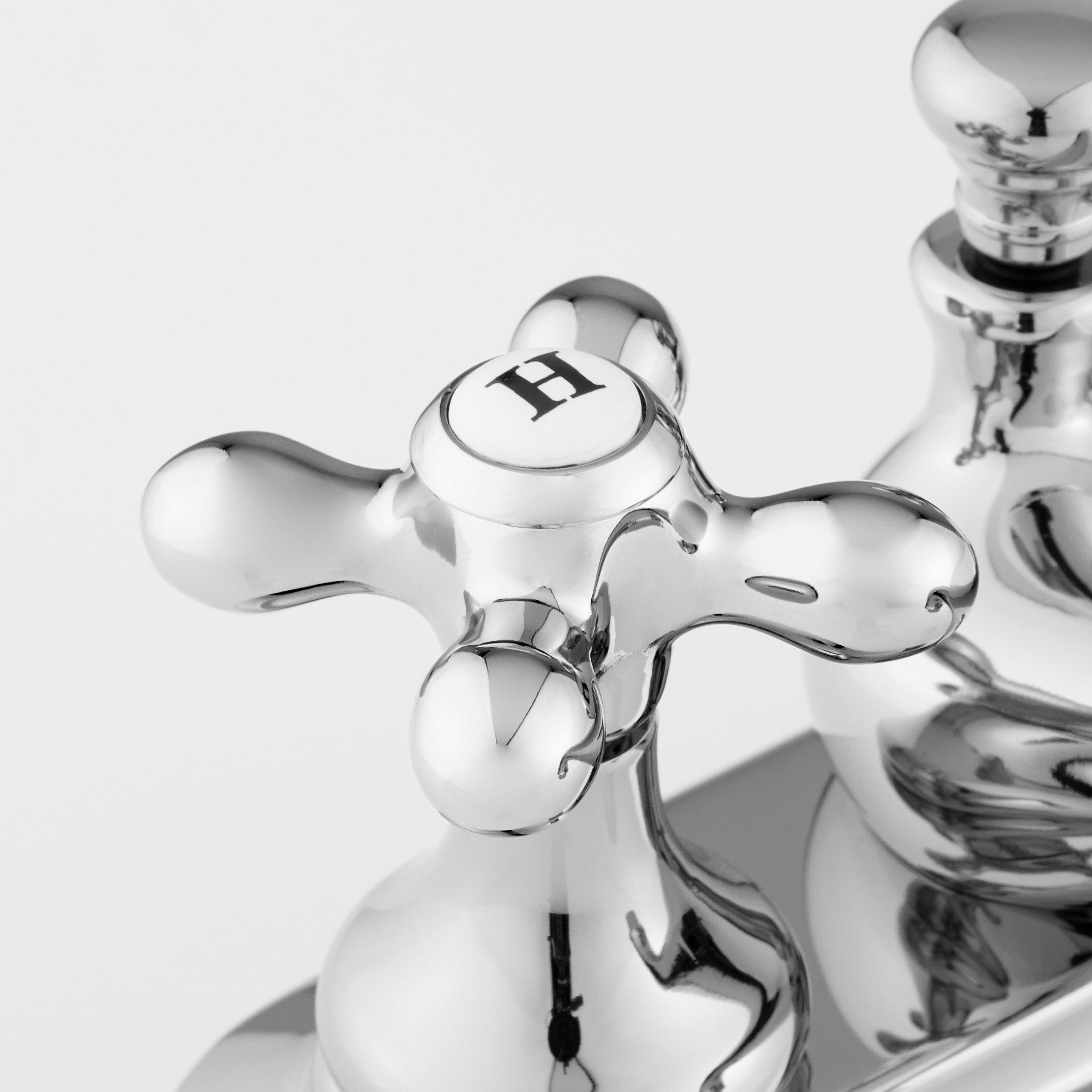 Teapot Centerset Bathroom Faucet Cross Handles Signature Hardware