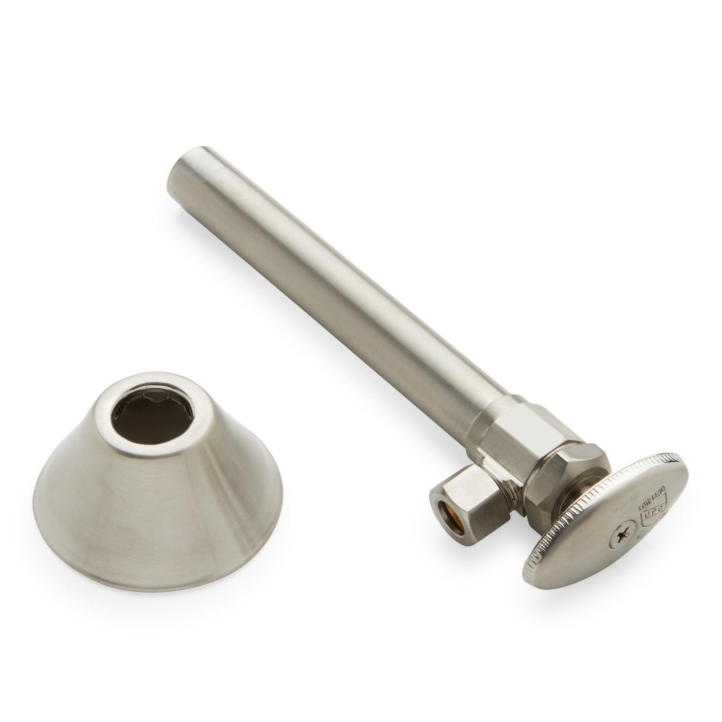 Toilet Supply Kit with 1/2" OD X 3/8" OD Angle Stop | Signature Hardware