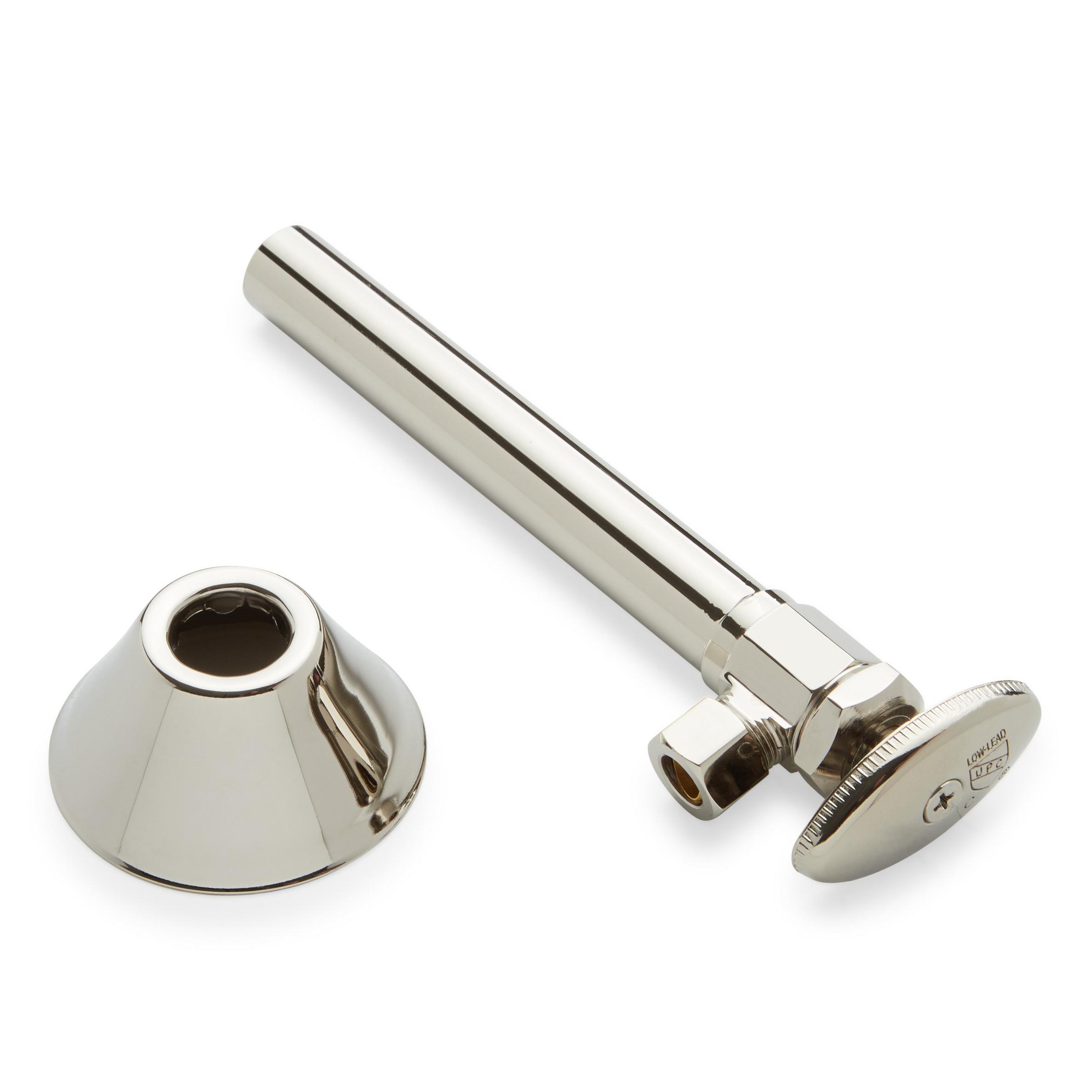 Toilet Supply Kit with 1/2" OD X 3/8" OD Angle Stop | Signature Hardware