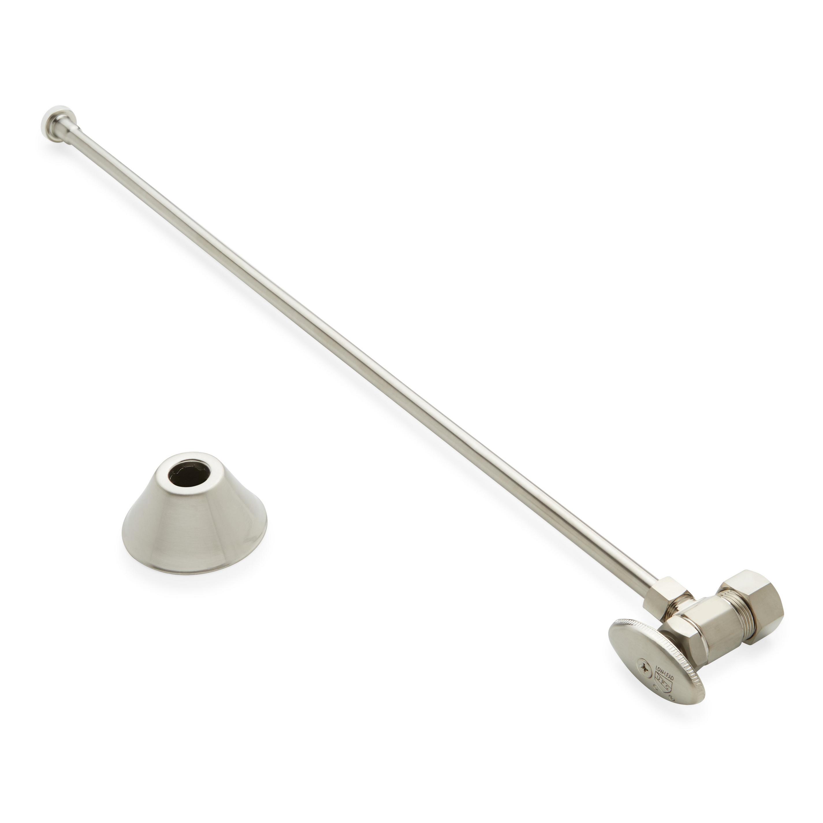 Toilet Supply Kit with 5/8" OD X 3/8" OD Angle Stop | Signature Hardware
