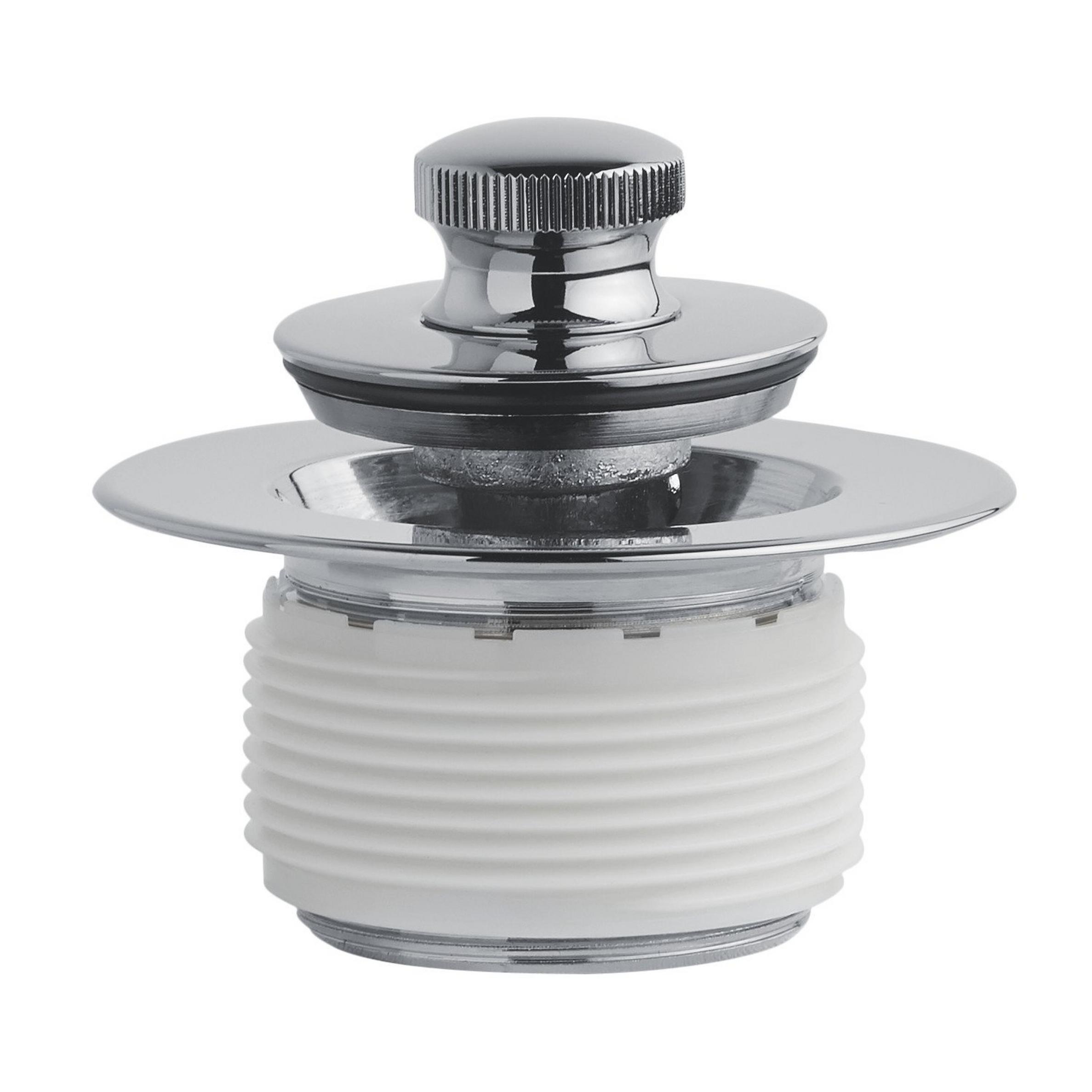 Lift & Turn Tub Drain with Adapter Sleeve - Chrome | Signature Hardware