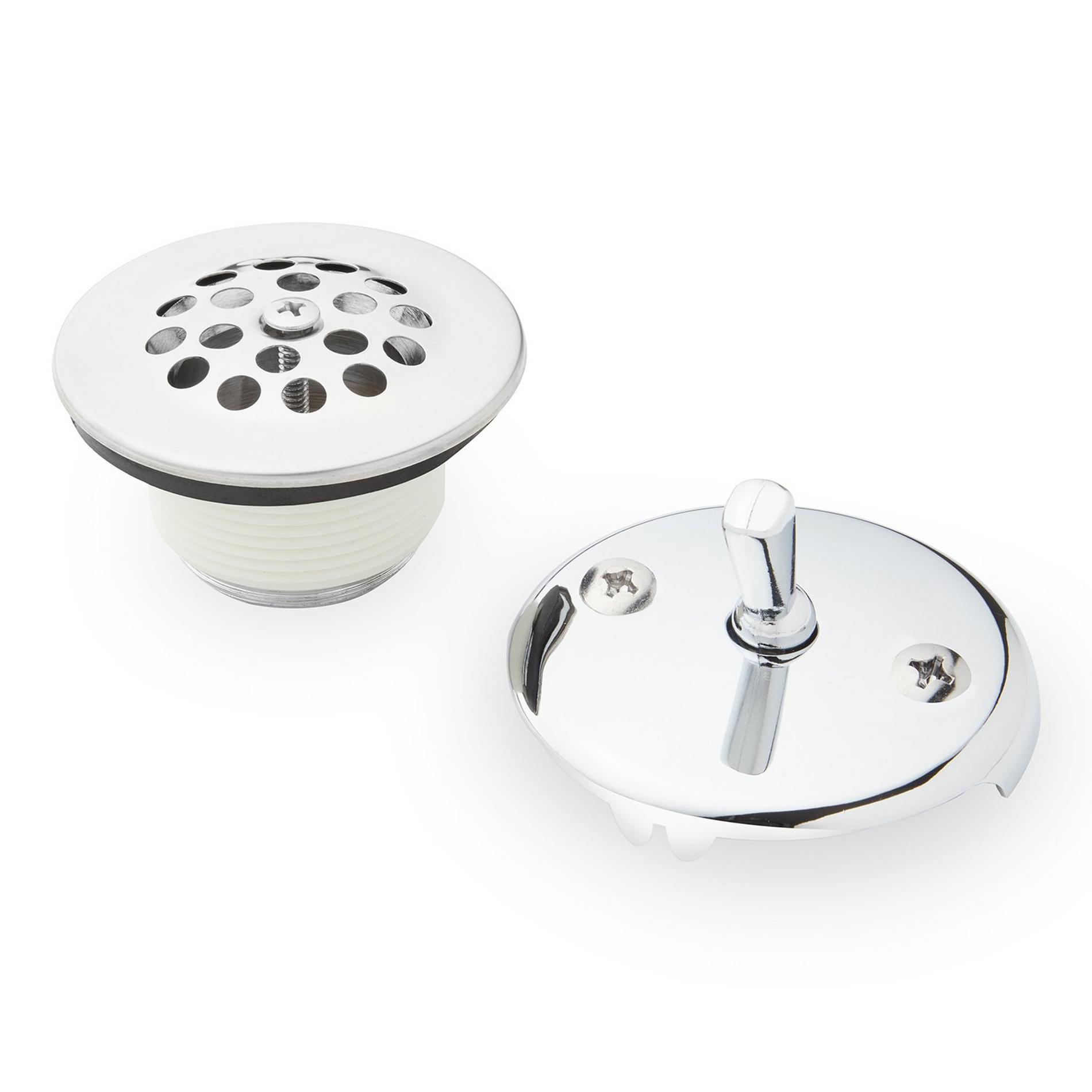 Alcove Tub Drain & Trip Lever Overflow Cover | Signature Hardware