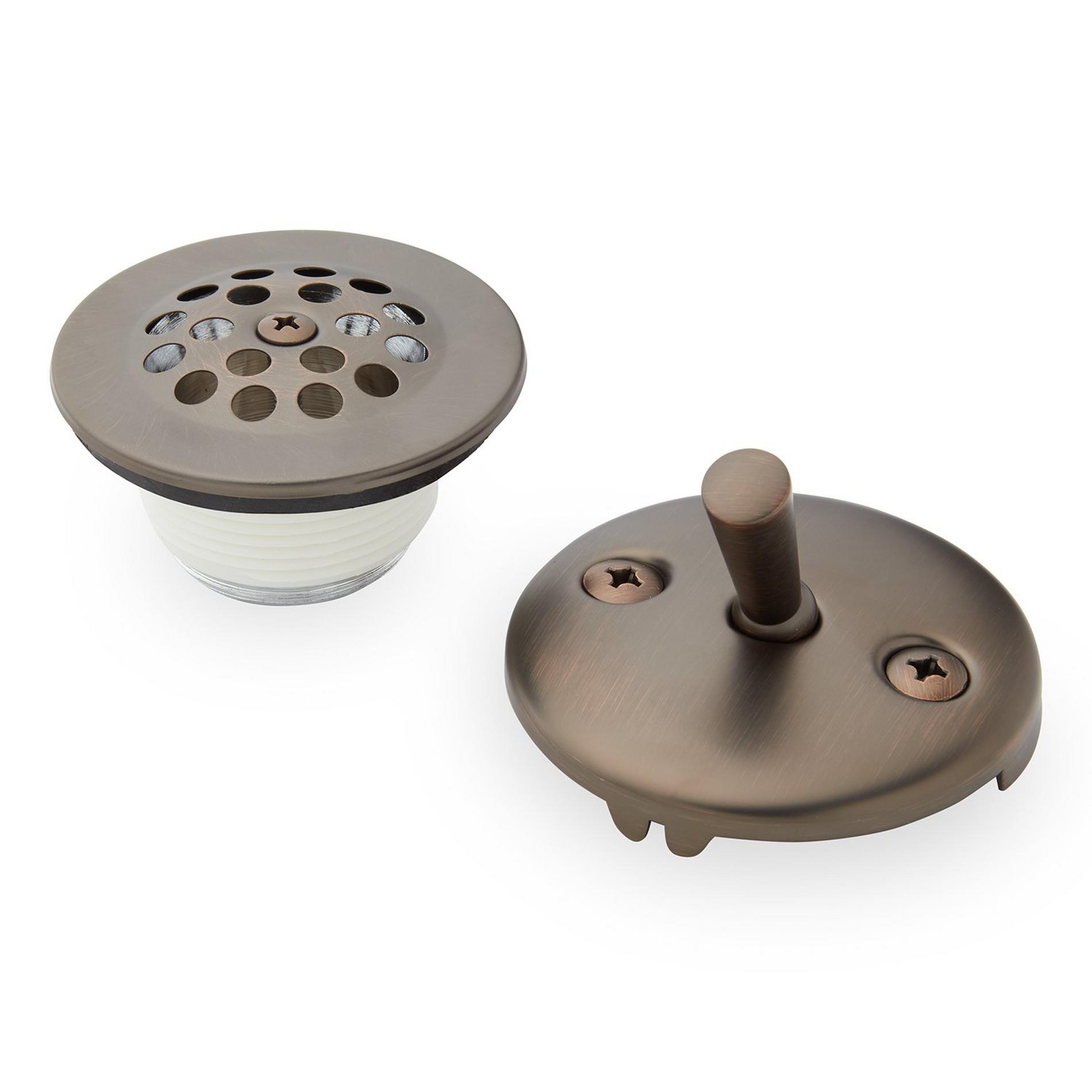 Alcove Tub Drain & Trip Lever Overflow Cover | Signature Hardware