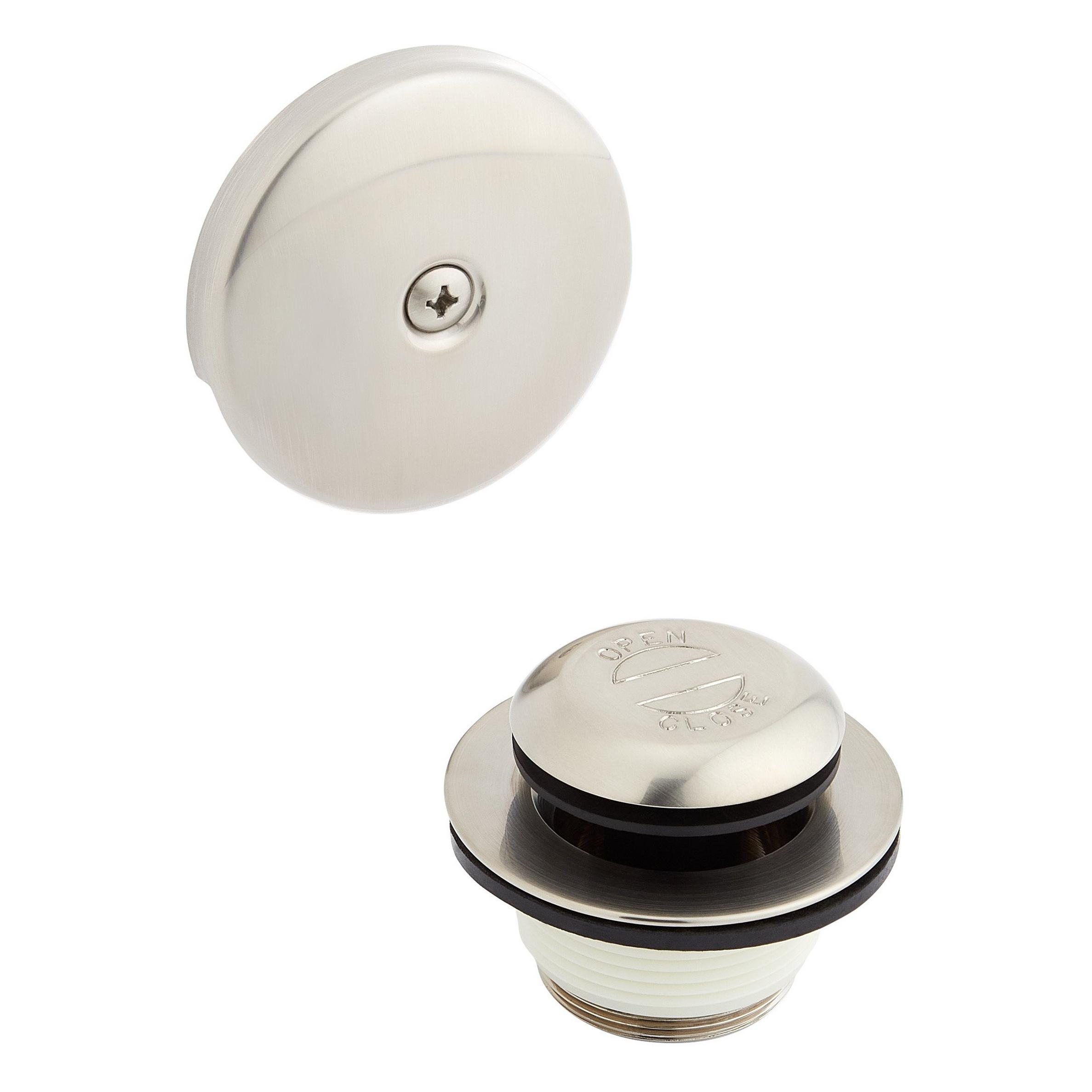 Alcove Tub Pop-Up Drain & Overflow Cover | Signature Hardware