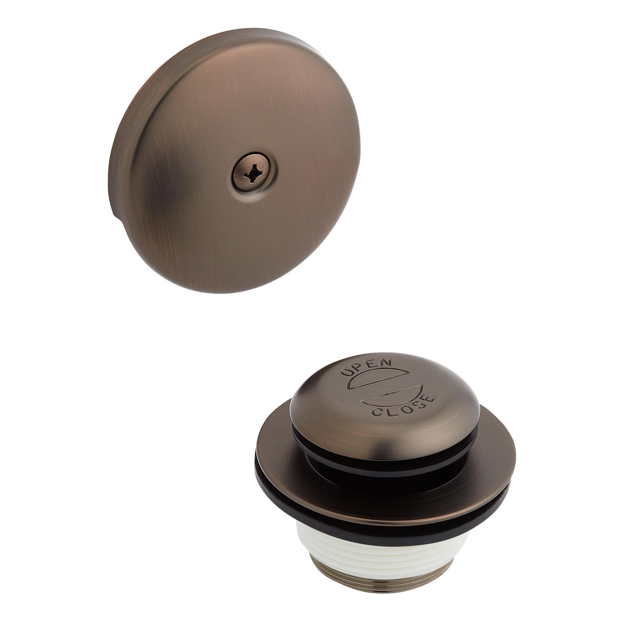 Alcove Tub Pop-Up Drain & Overflow Cover | Signature Hardware