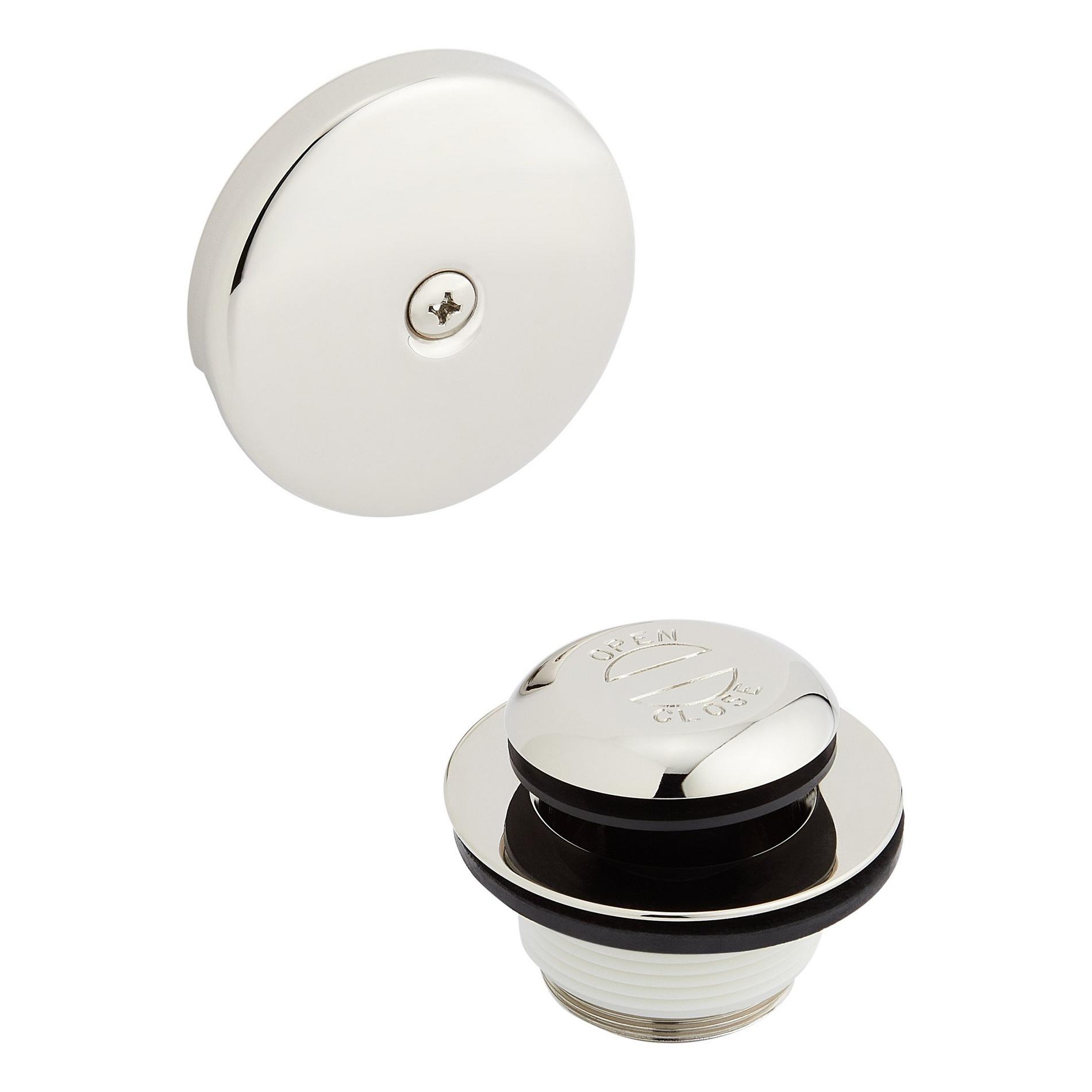 Alcove Tub Pop-Up Drain & Overflow Cover | Signature Hardware