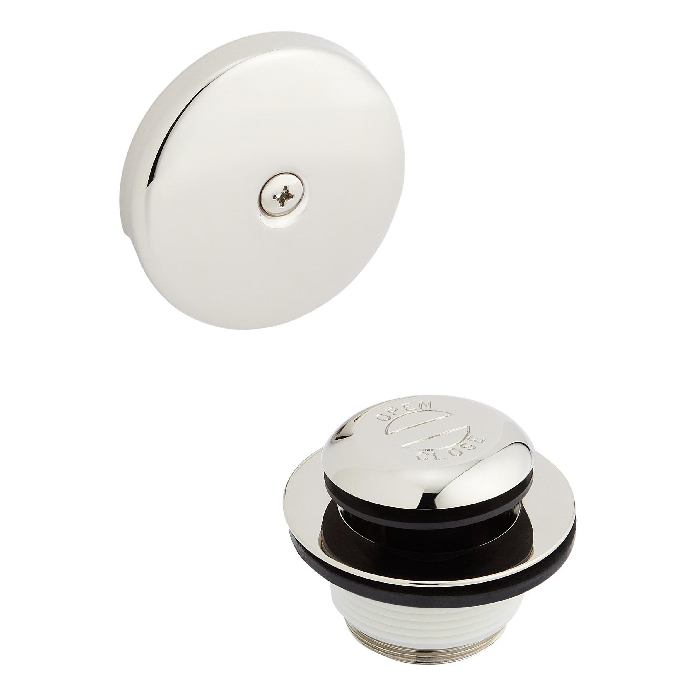 Alcove Tub Pop-Up Drain & Overflow Cover | Signature Hardware