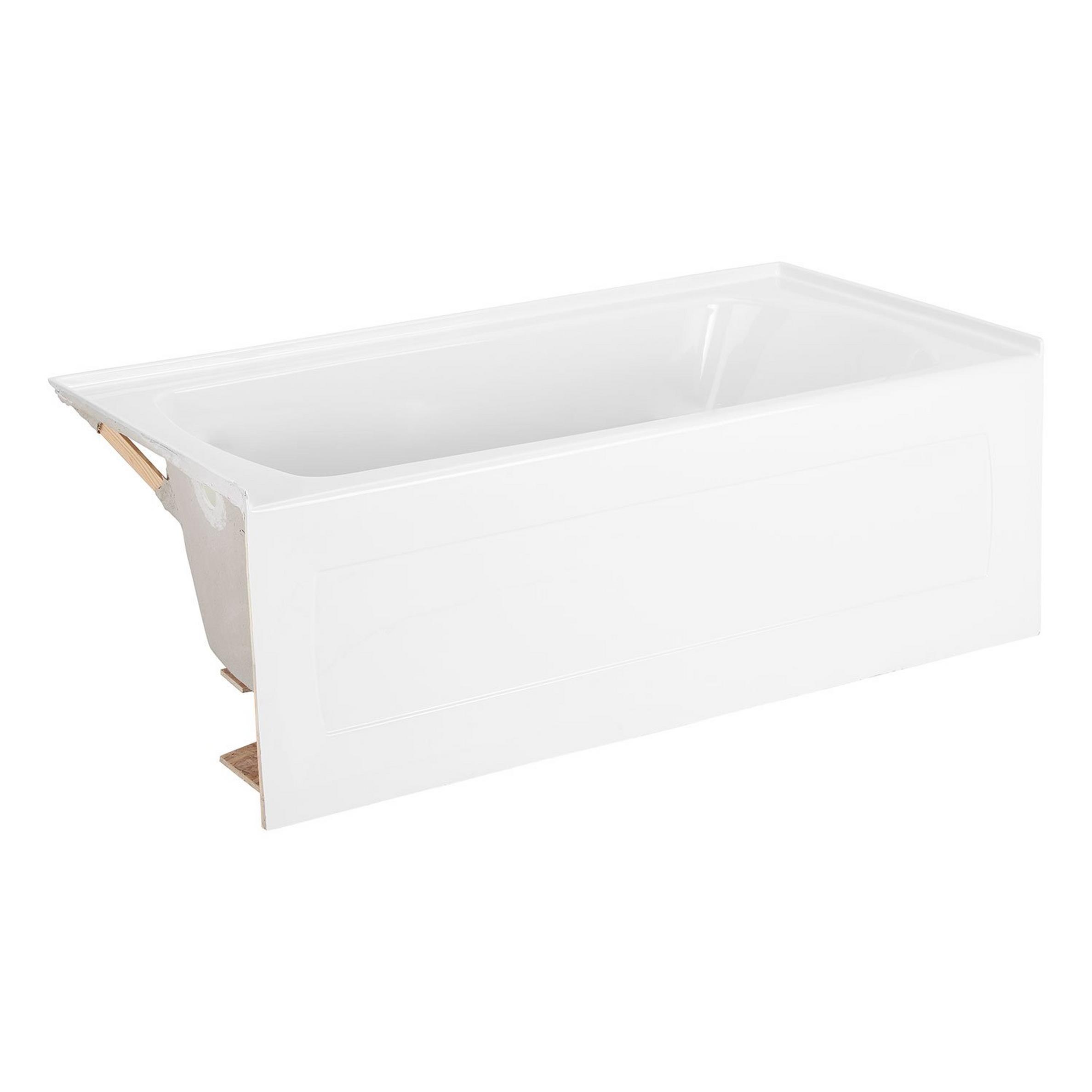 60" x 30" Bradenton Acrylic Alcove Tub | Signature Hardware