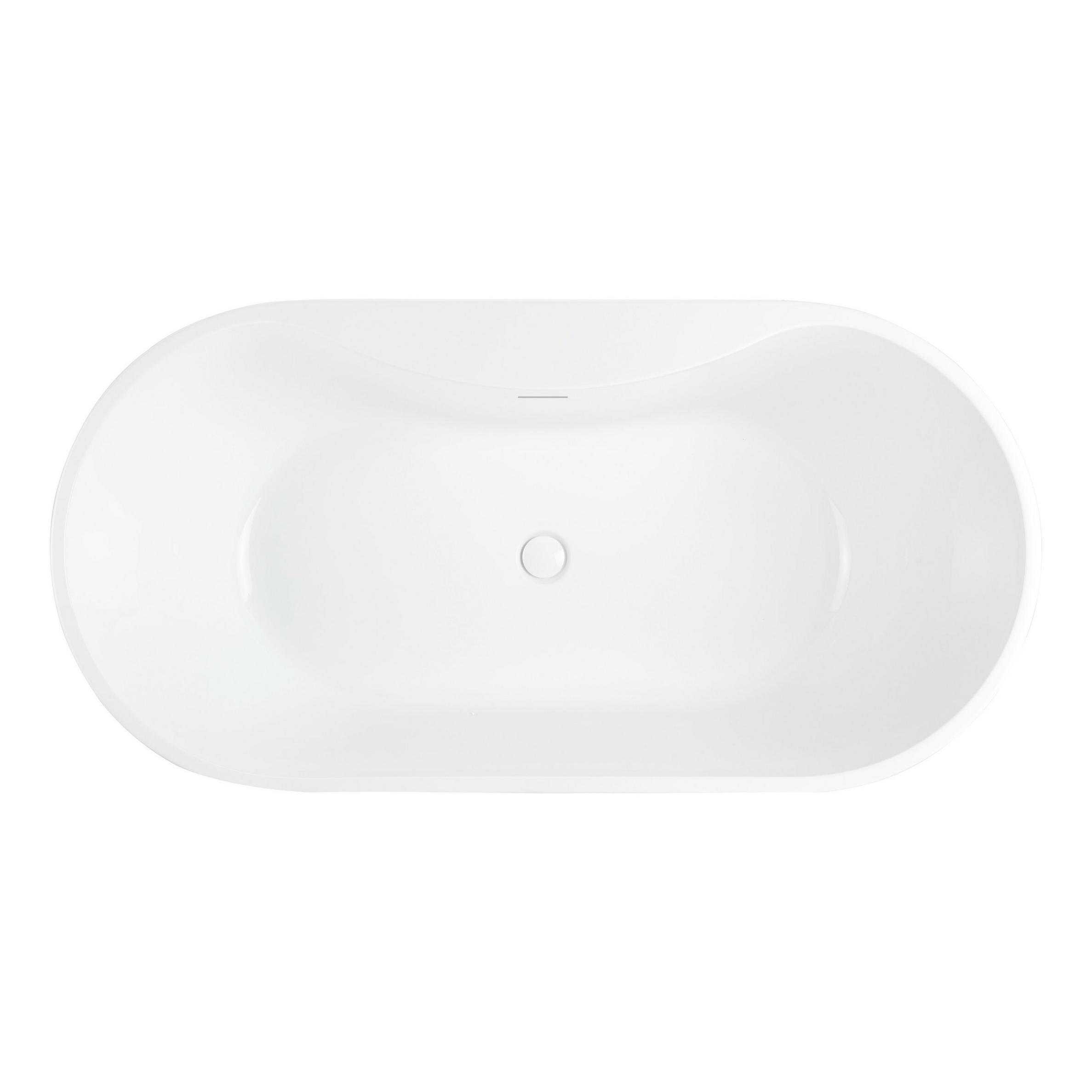 59" Hibiscus Oval Acrylic Freestanding Tub | Signature Hardware