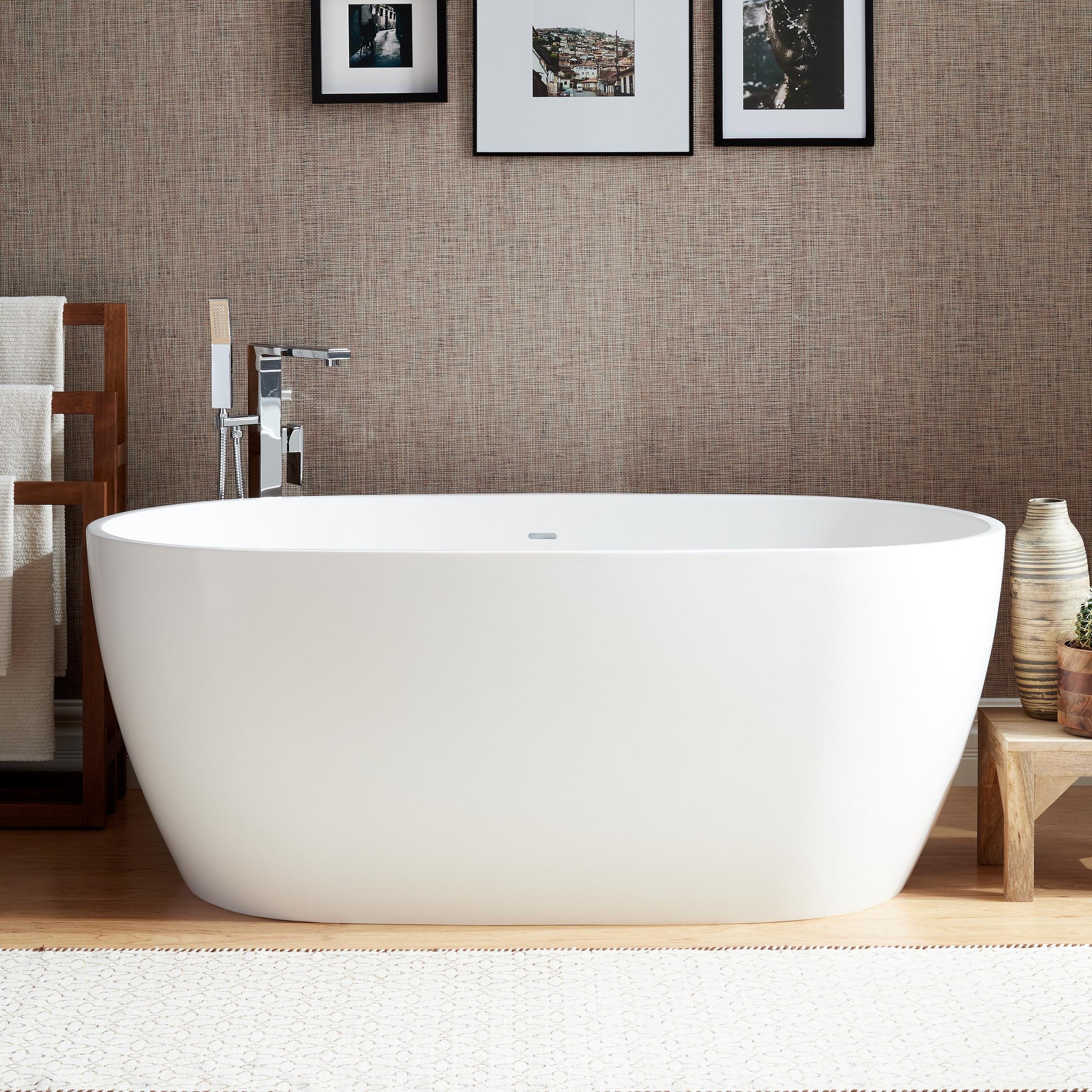 59" Ocala Solid Surface Freestanding Tub | Signature Hardware