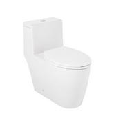 Sitka One-Piece Elongated Skirted Toilet - White | Signature Hardware