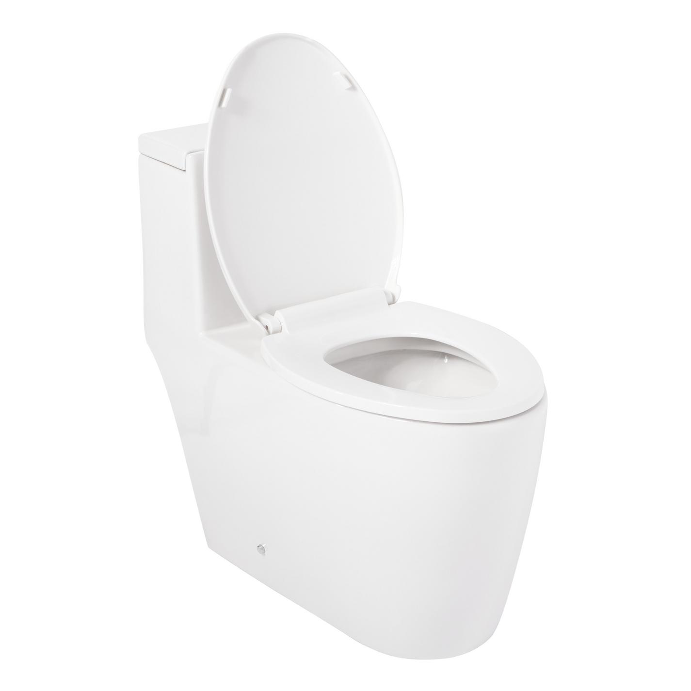 Sitka One-Piece Elongated Skirted Toilet - White | Signature Hardware