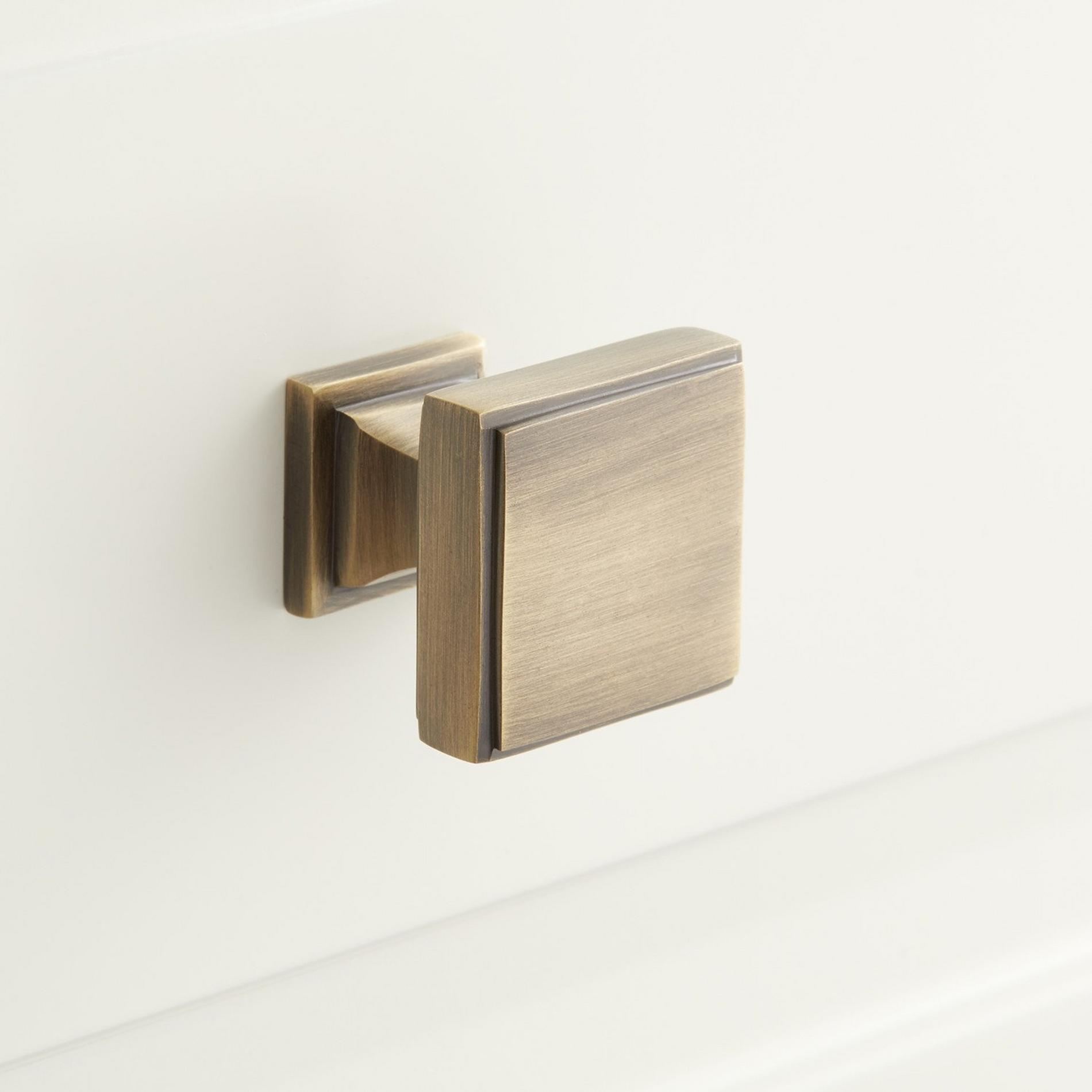 Dreesa Solid Brass Square Cabinet Knob | Signature Hardware