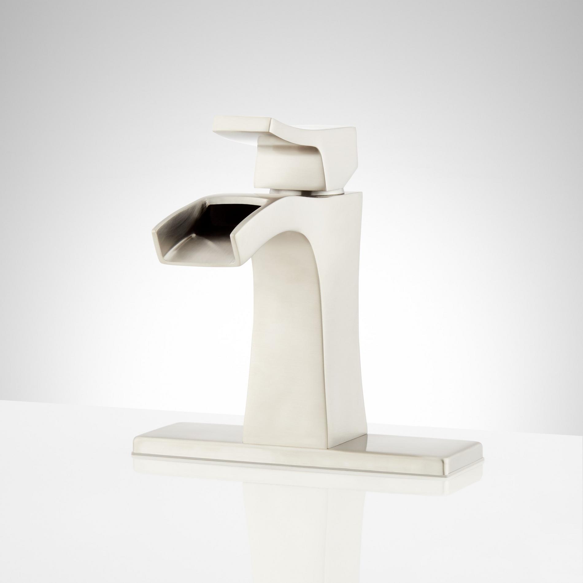 Vilamonte Single-Hole Waterfall Bathroom Faucet | Signature Hardware
