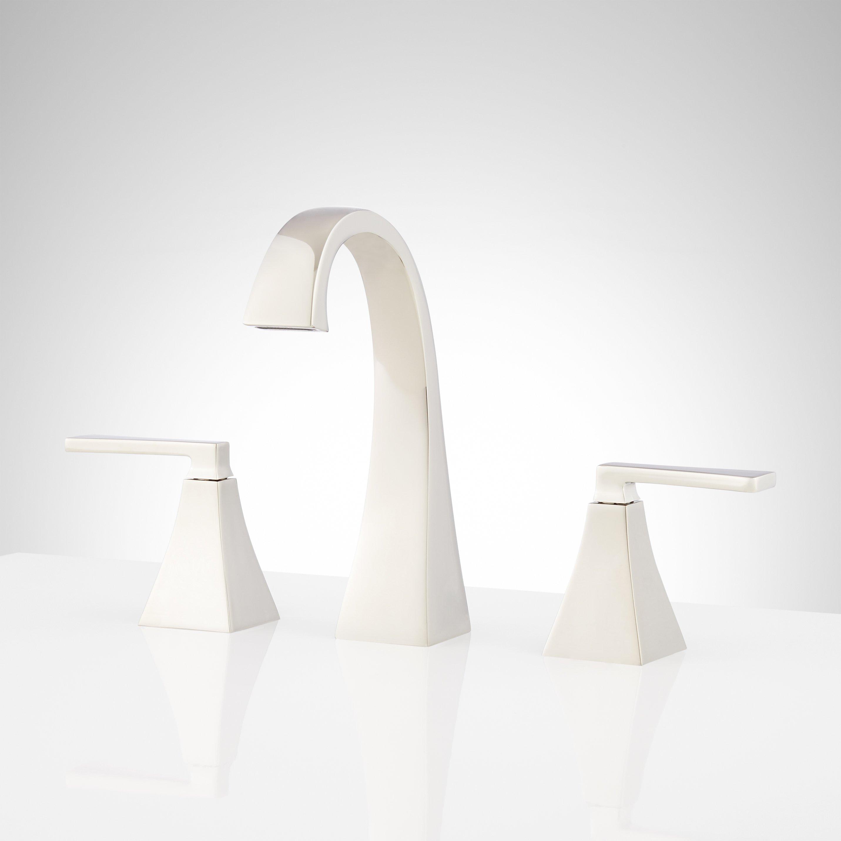 Vilamonte Widespread Bathroom Faucet - Polished Nickel | Signature Hardware