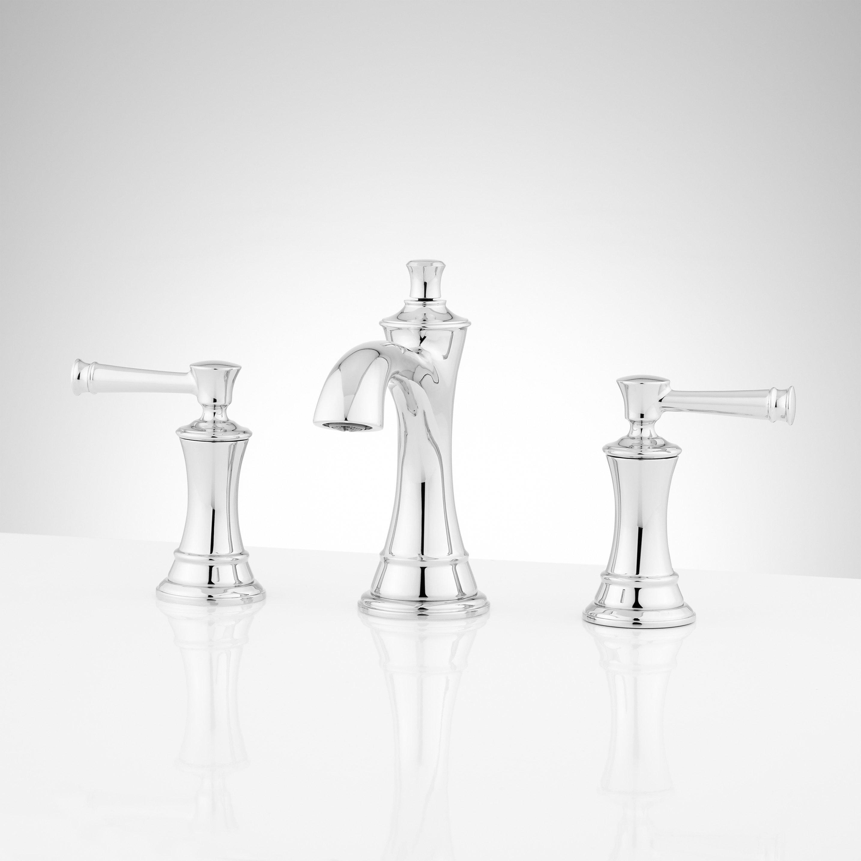 Beasley Widespread Bathroom Faucet - Chrome | Signature Hardware