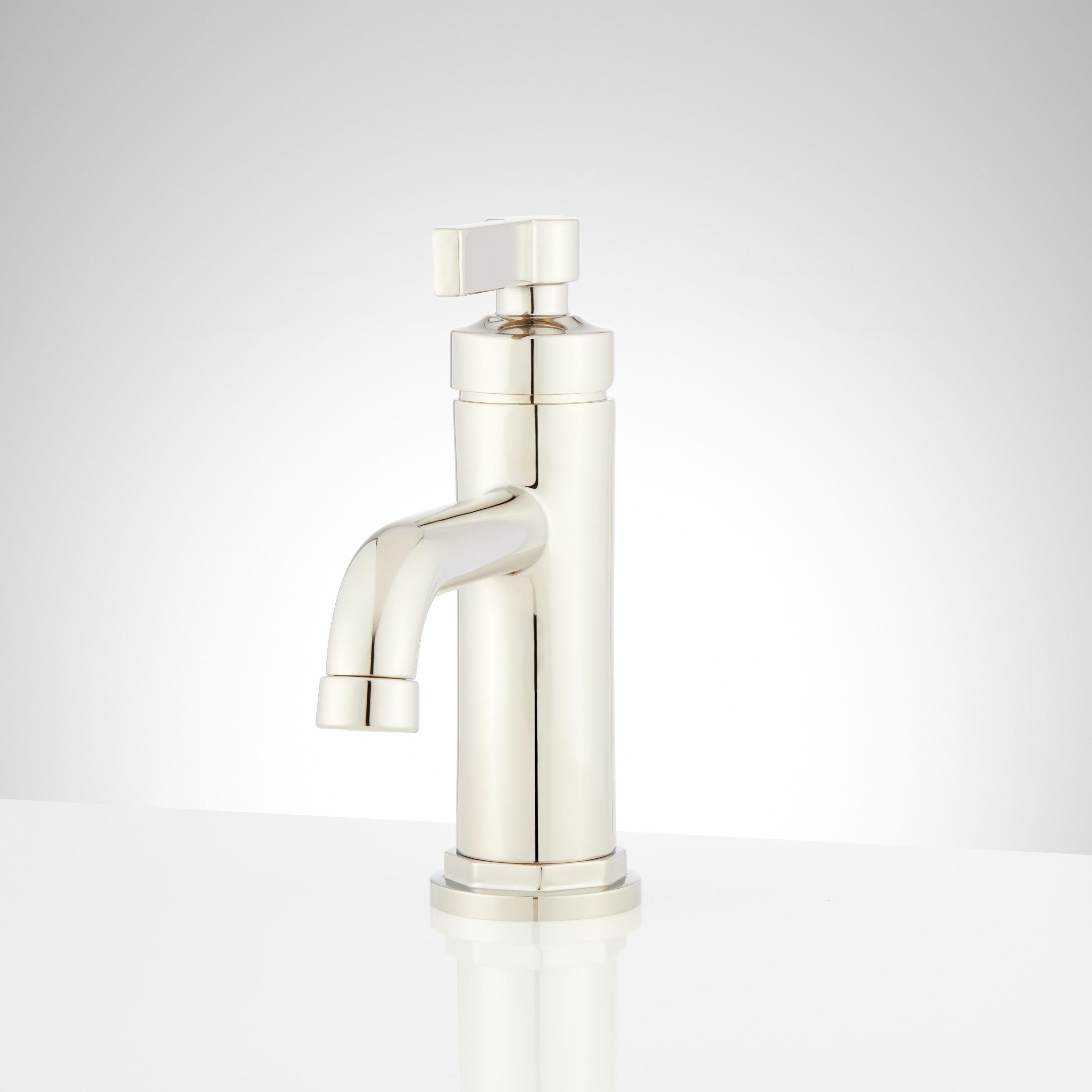 Greyfield Single-Hole Bathroom Faucet - Polished Nickel | Signature ...