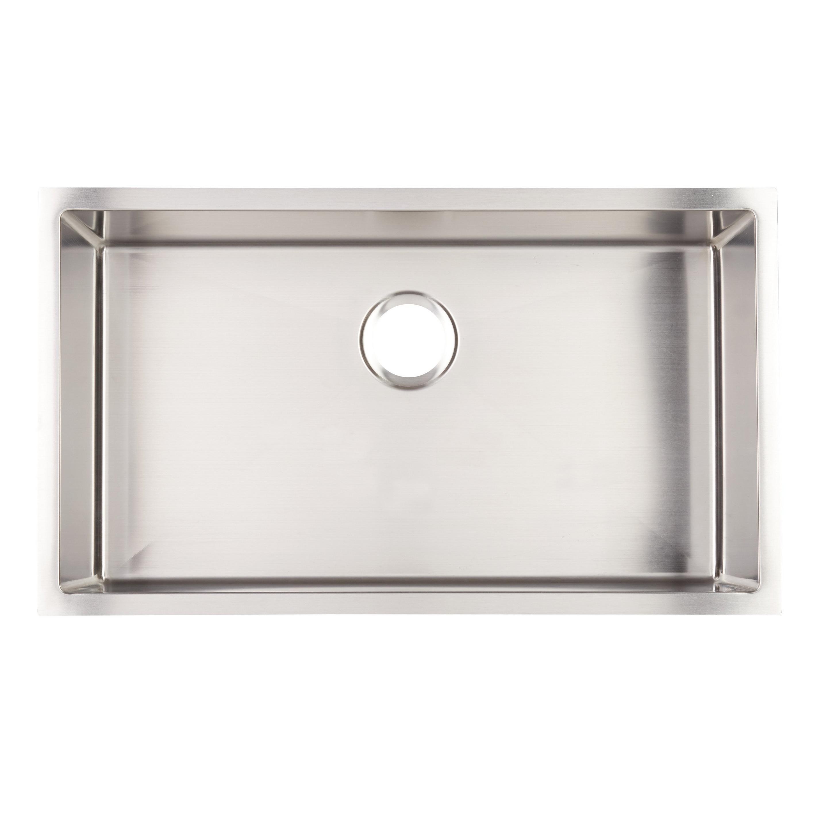 29" Ortega Stainless Steel Undermount Kitchen Sink | Signature Hardware