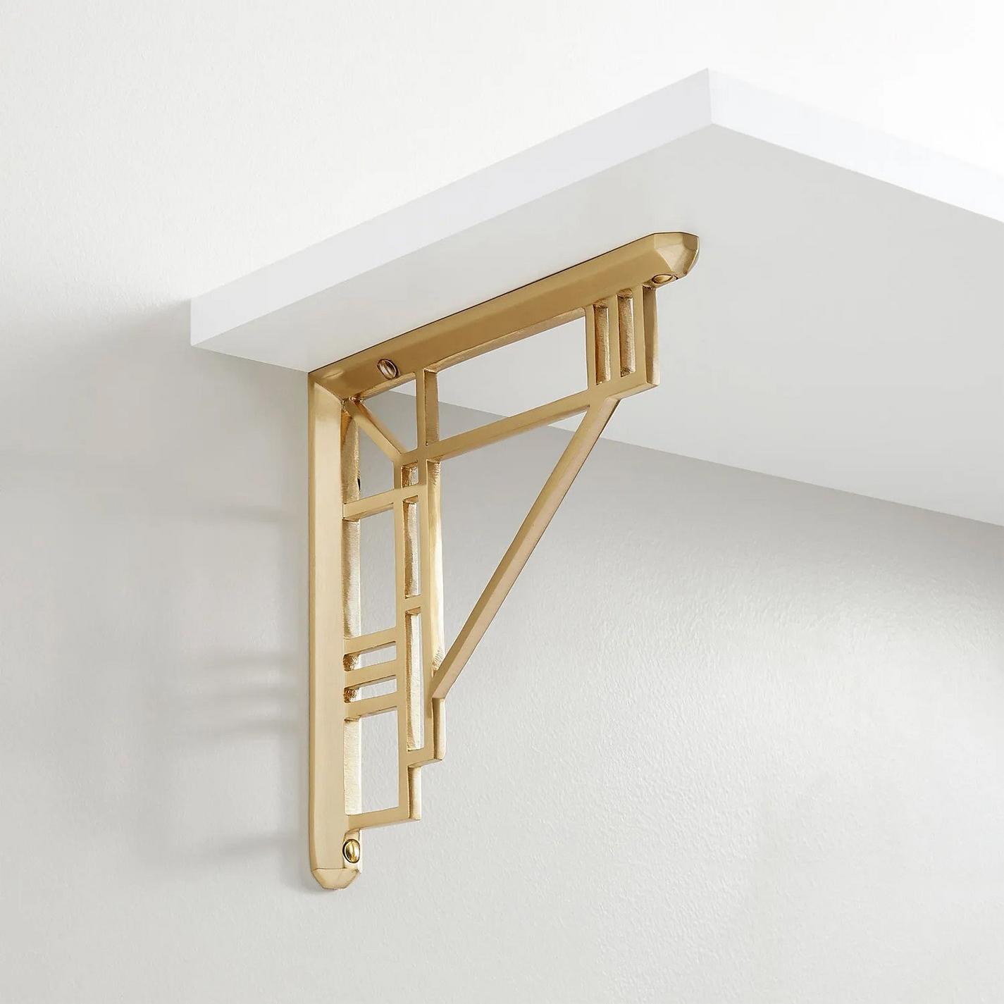Aria Solid Brass Shelf Bracket | Signature Hardware