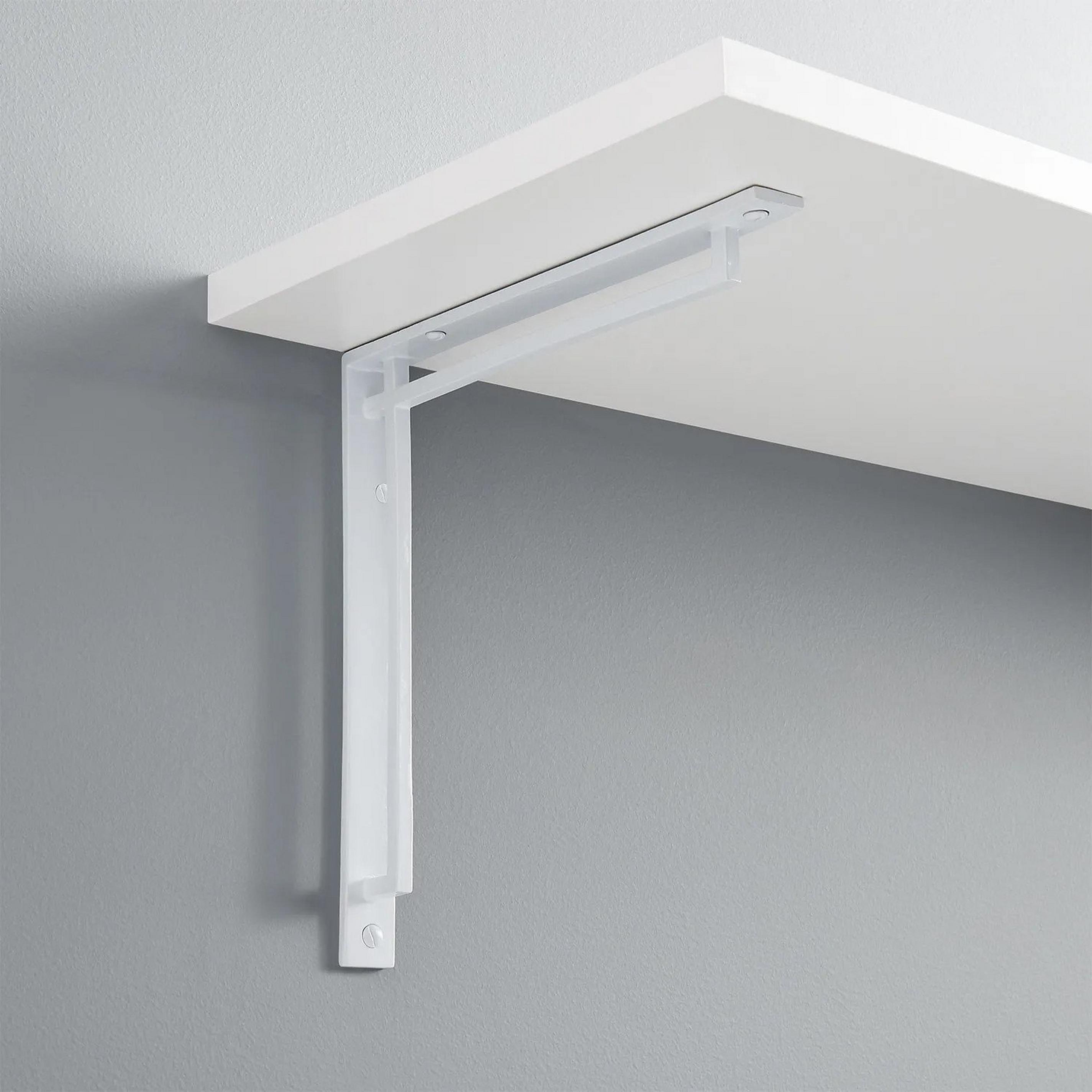 9" Harridge Cast Iron Shelf Bracket - White Powder Coat | Signature ...