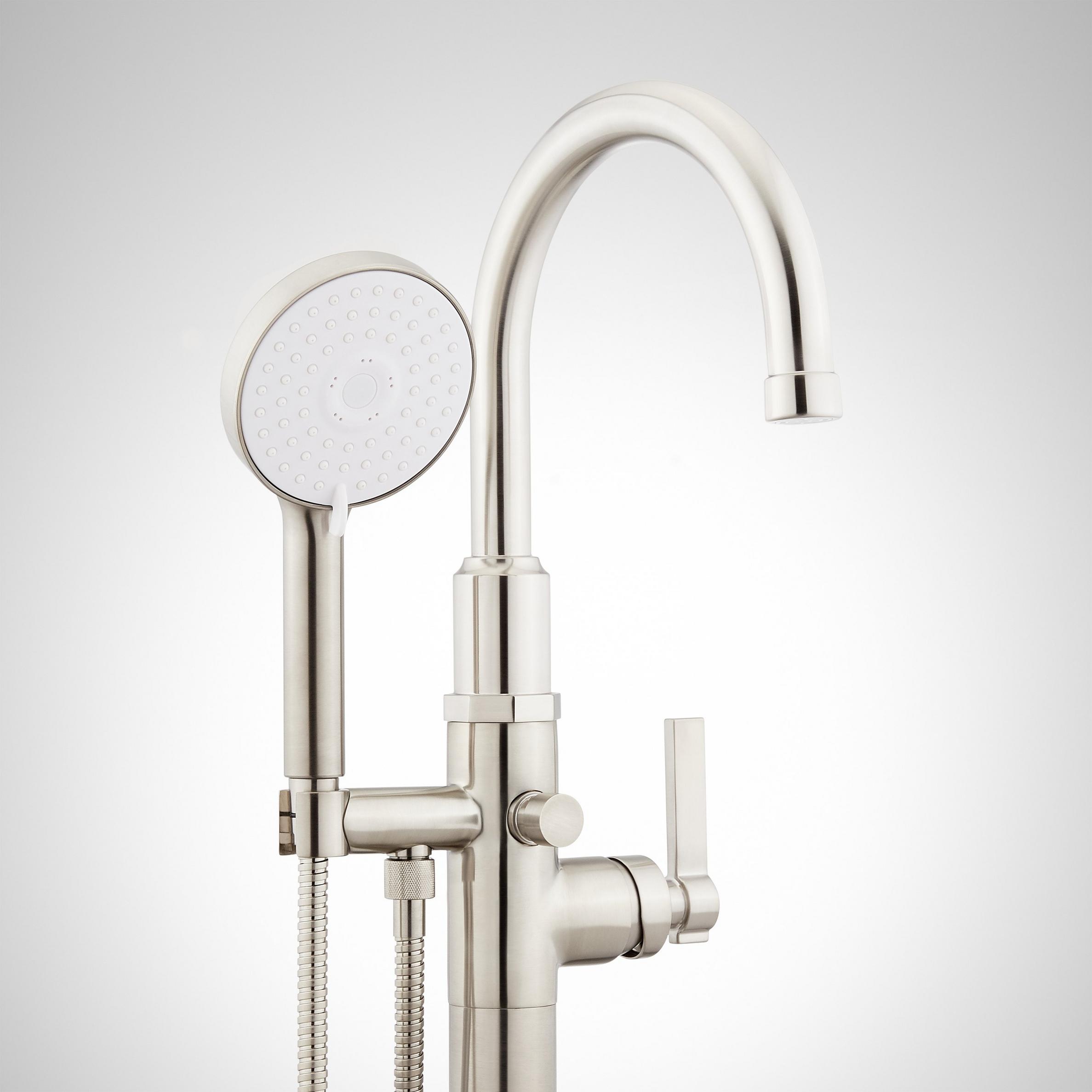 Greyfield Freestanding Tub Faucet with Hand Shower | Signature Hardware