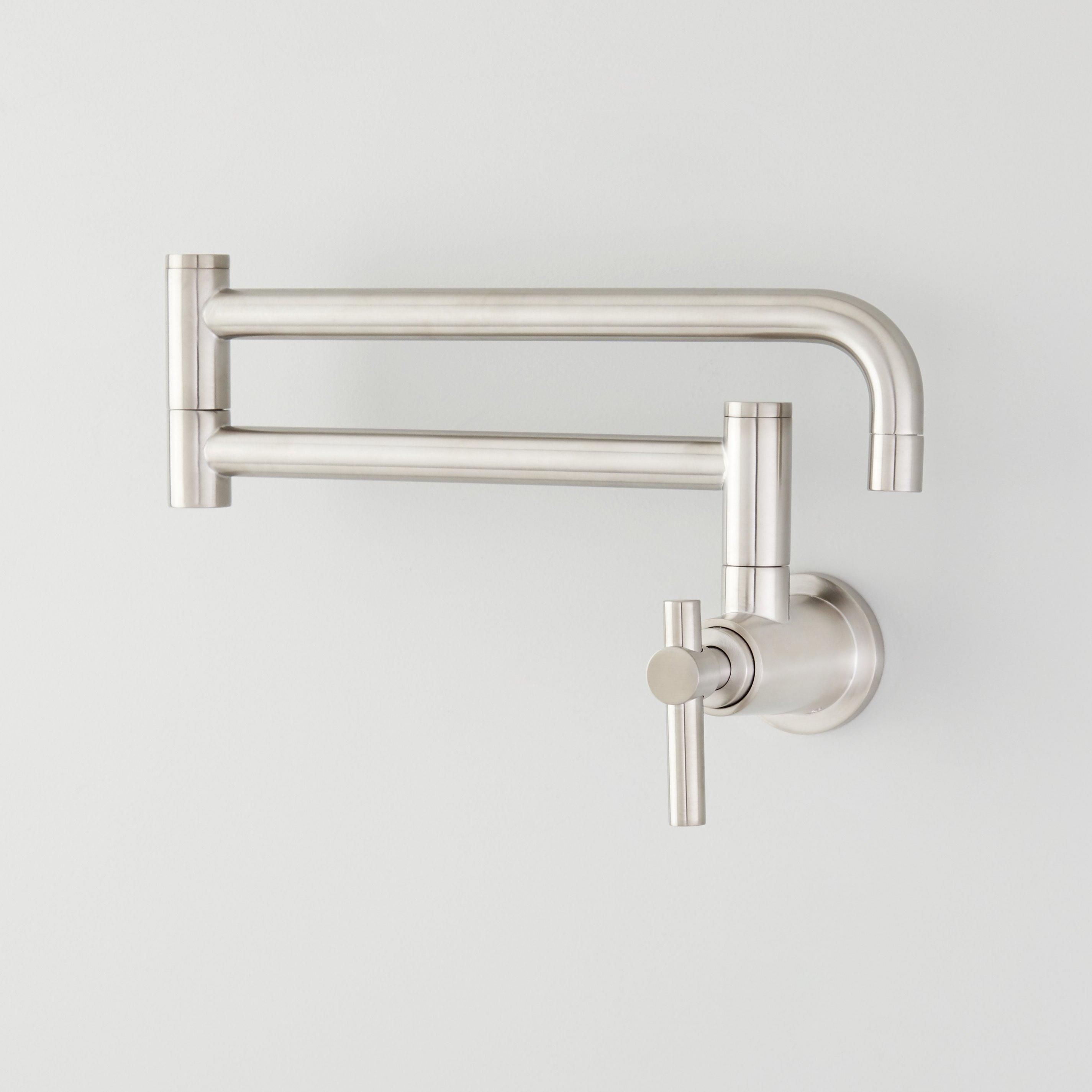 Ravenel Retractable Wall-Mount Pot Filler - Stainless Steel | Signature ...
