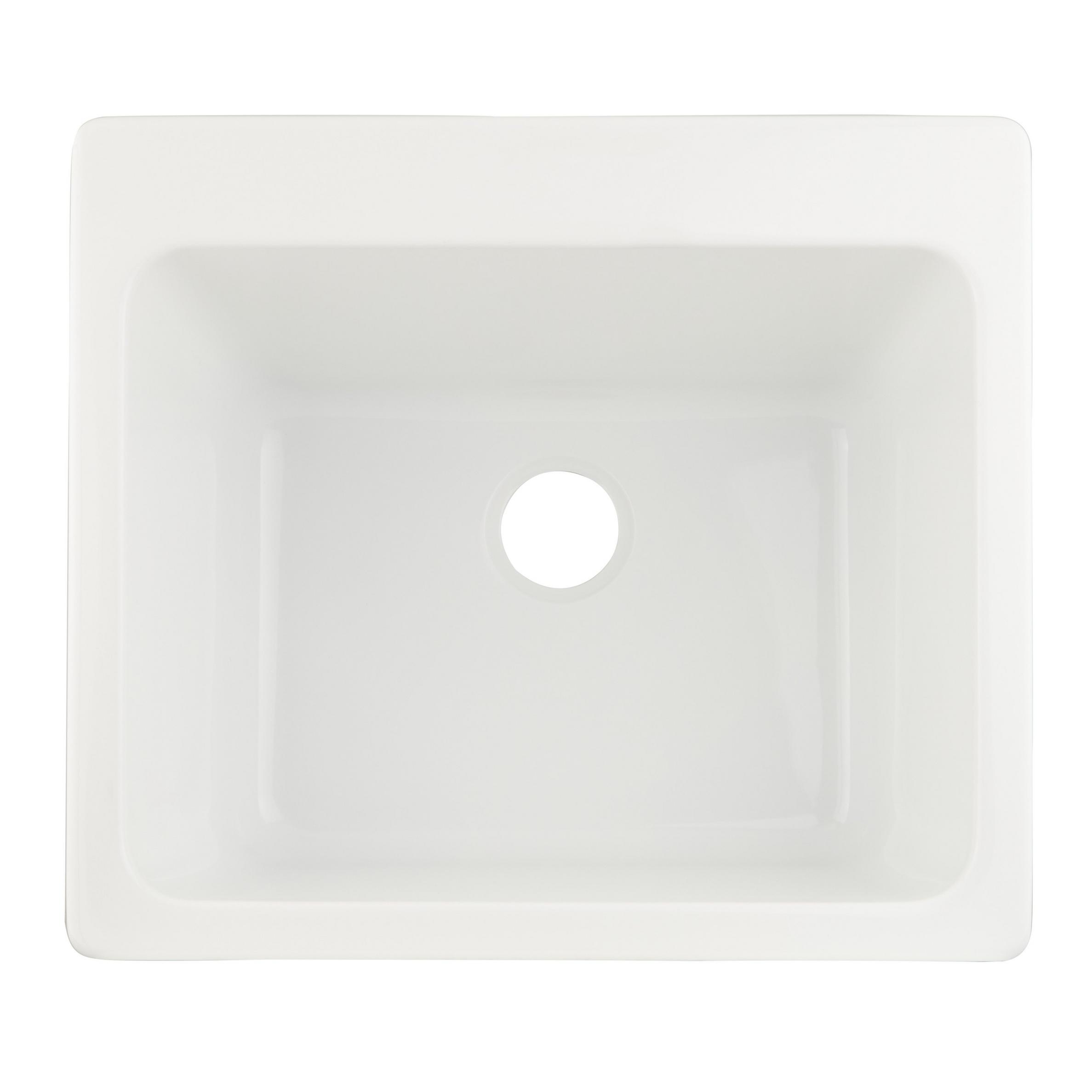Medford Acrylic Dual-Mount Laundry Sink - Drop-In or Undermount ...