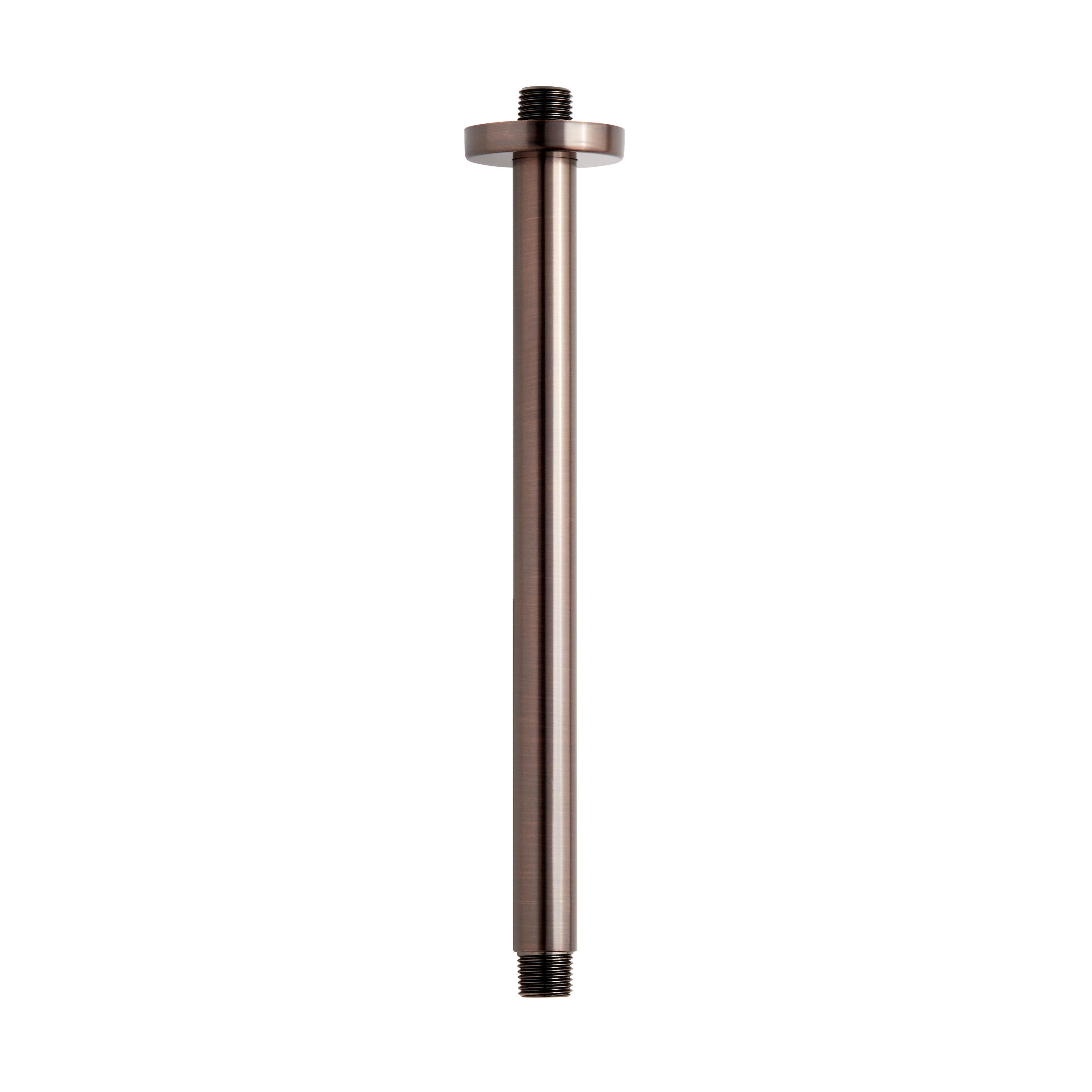 FundamentALL 12" Ceiling-Mount Shower Arm and Flange - Oil Rubbed ...
