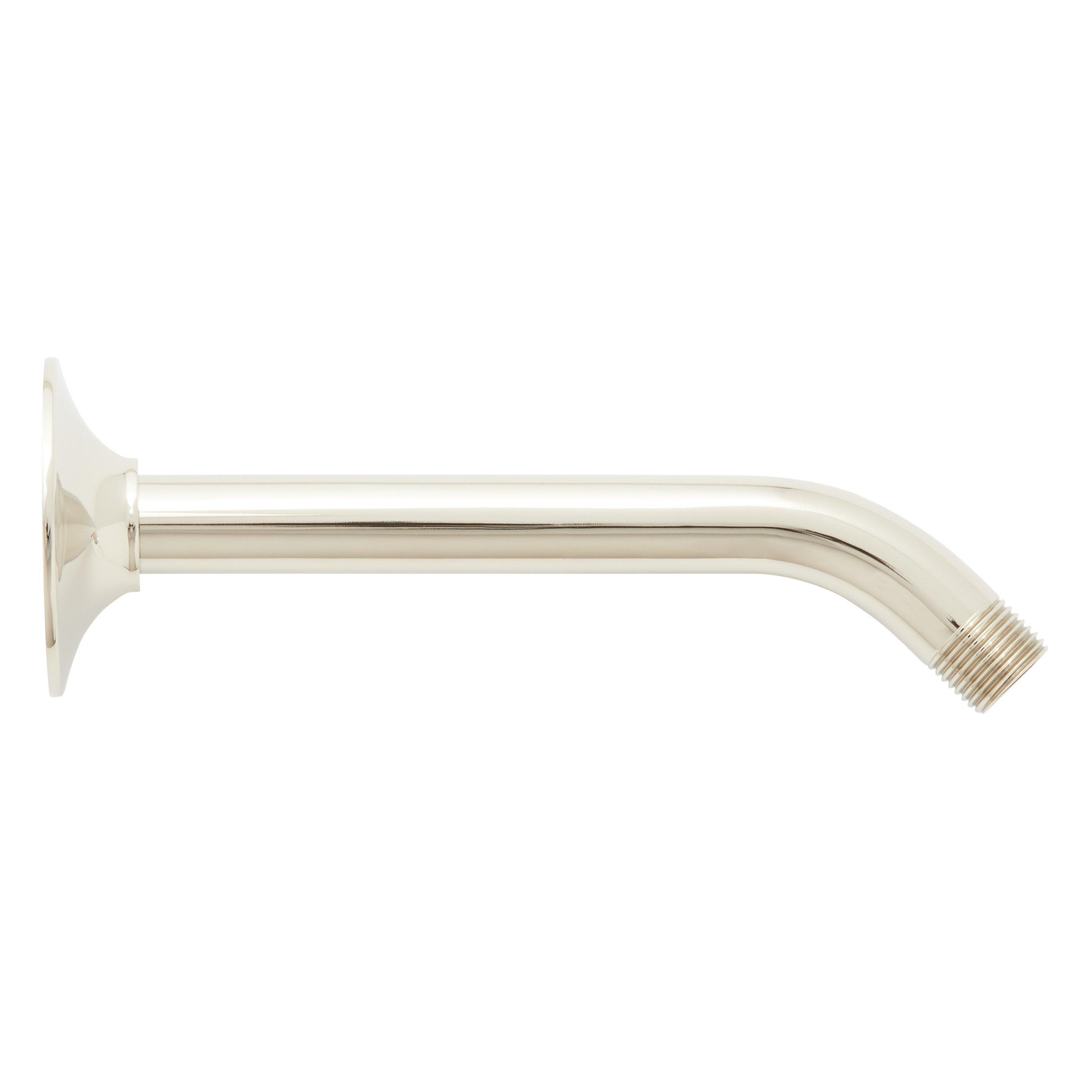 FundamentALL 8" Wall-Mount Shower Arm and Flange - Polished Nickel ...