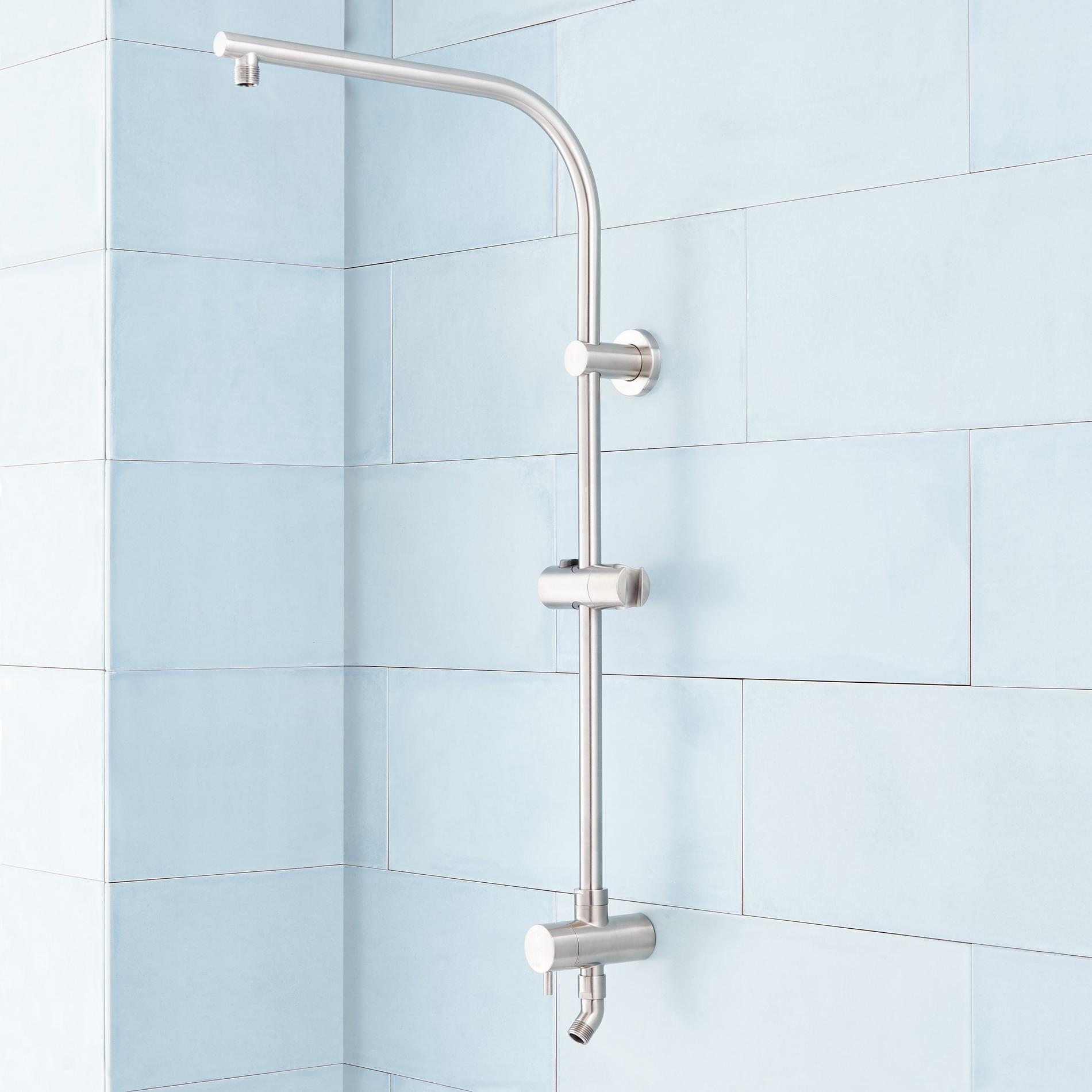 Retrofit Exposed Pipe Shower Rail | Signature Hardware