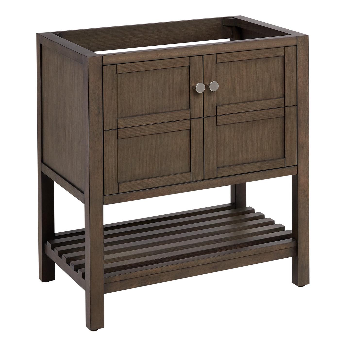 30" Olsen Console Vanity for Rectangular Undermount Sink - Ash Brown ...