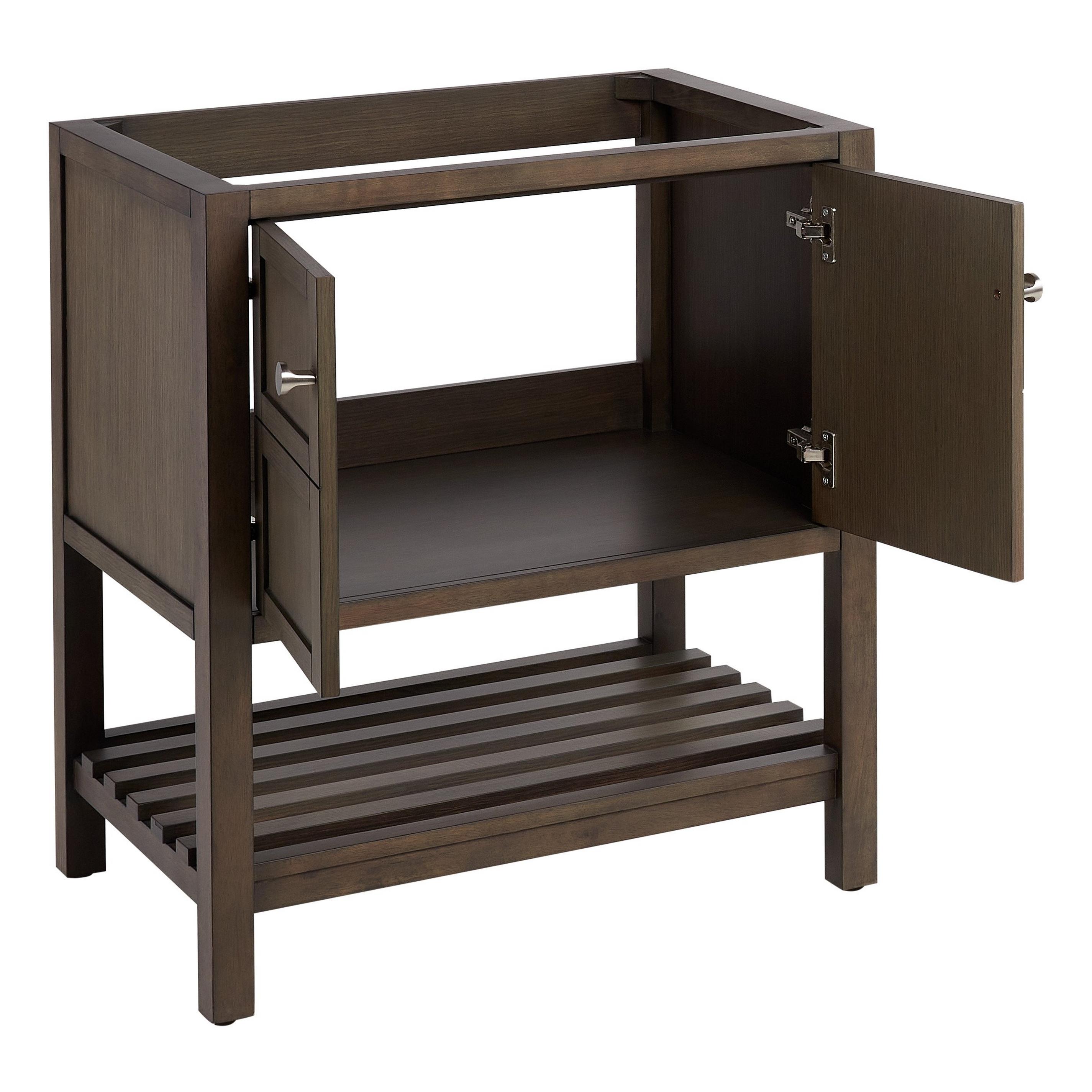 30" Olsen Console Vanity for Rectangular Undermount Sink - Ash Brown ...