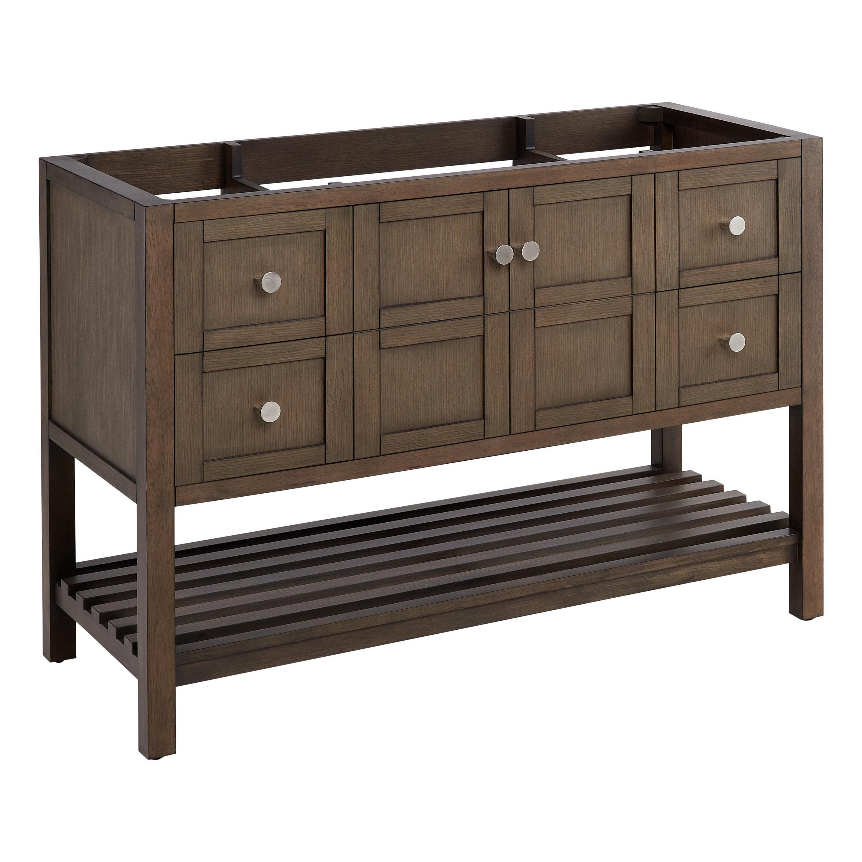 48" Olsen Console Vanity - Ash Brown - Vanity Cabinet Only | Signature ...