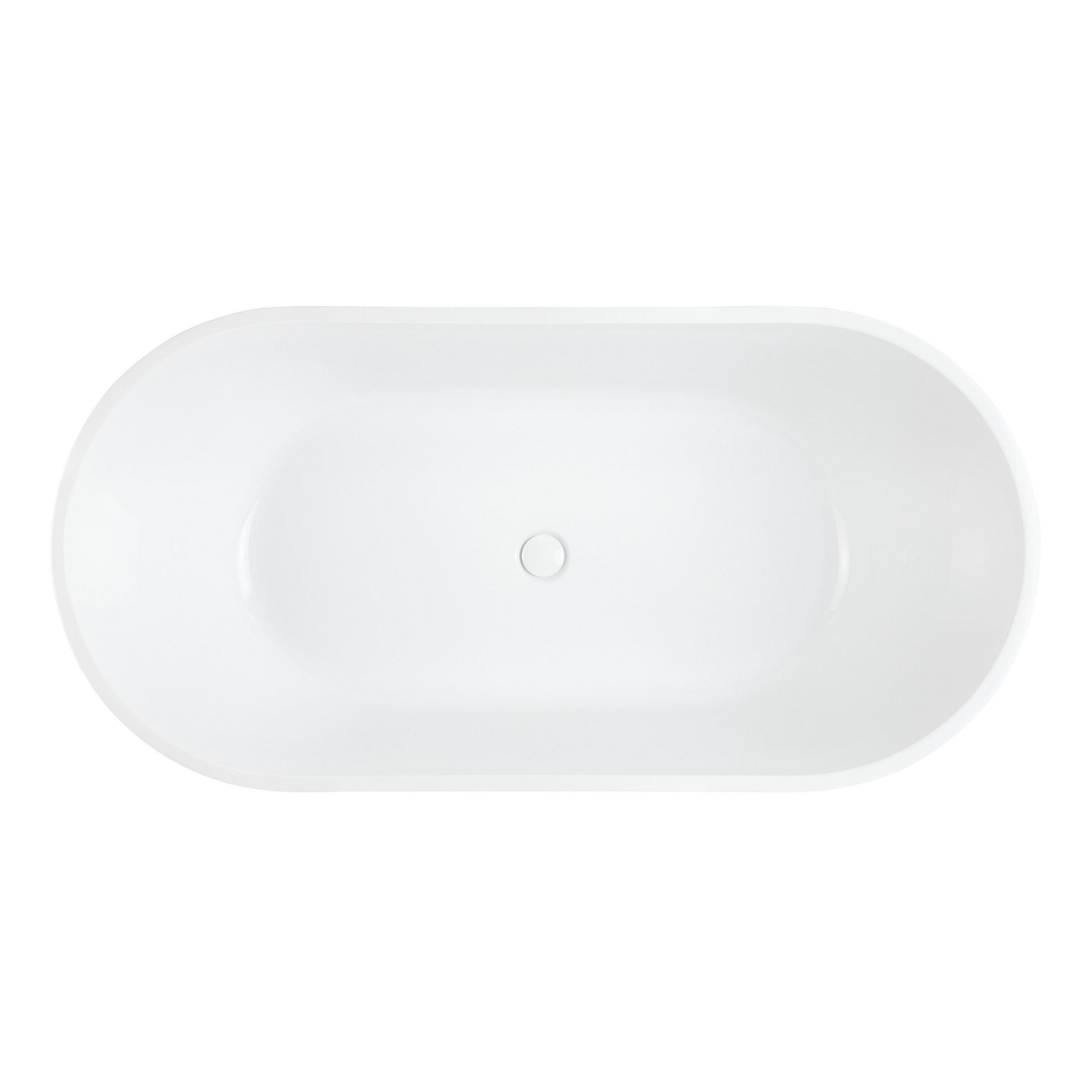 59" Hibiscus Oval Acrylic Freestanding Tub | Signature Hardware
