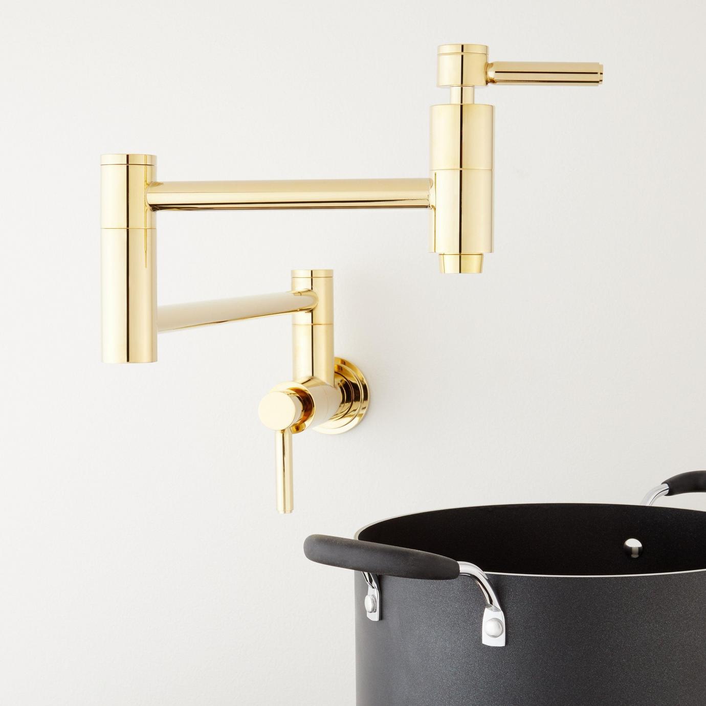 Wall Mount Kitchen Pot Filler Faucets | Signature Hardware | Signature ...