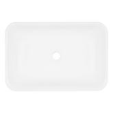 Resser Solid Surface Rectangular Semi-Recessed Sink - White | Signature ...